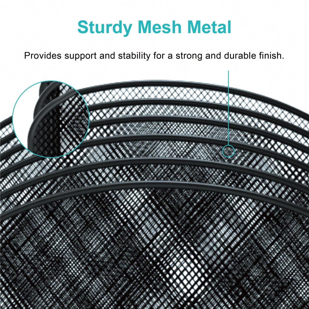 Snapklik.com : Metal Mesh Desktop Black File Holder For Desk