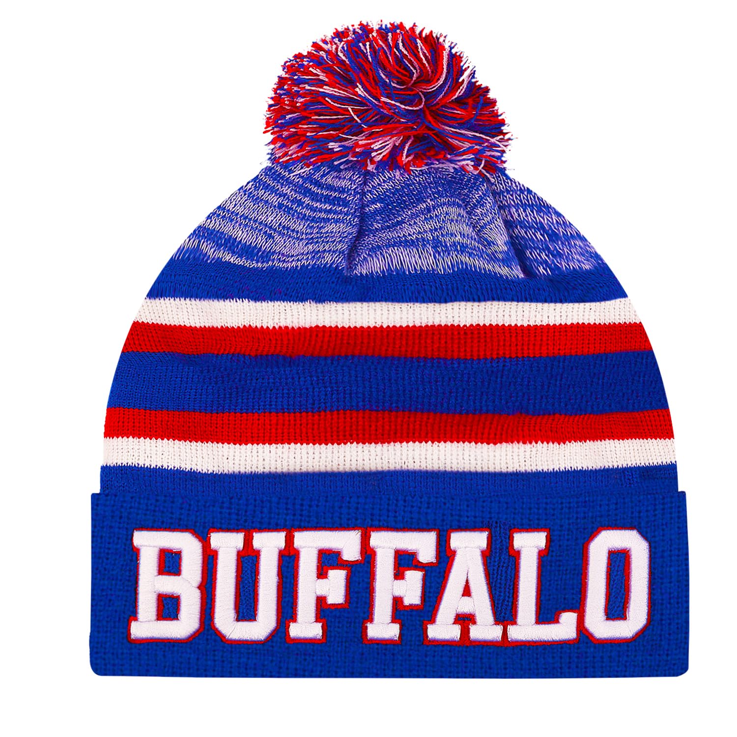 Amazon.com: Buffalo Beanie Hat Football Knit Hats Winter Cuffed Stylish ...