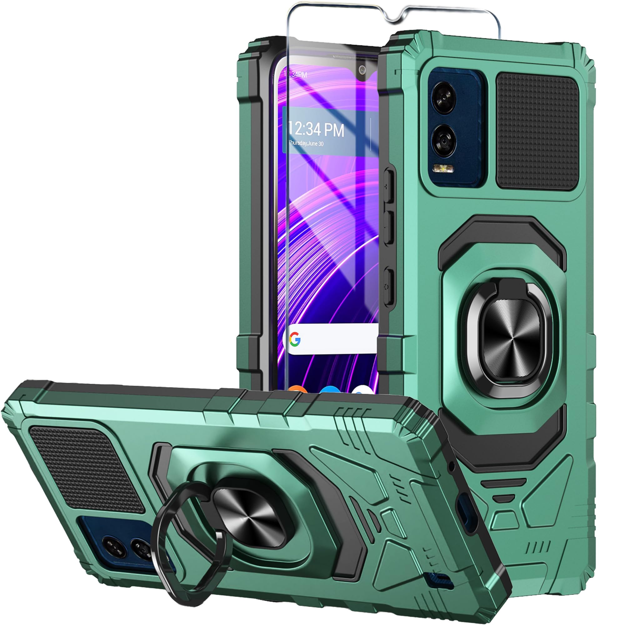 Amazon.com: Mocotto for BLU View Speed 5G Phone Case with Tempered ...