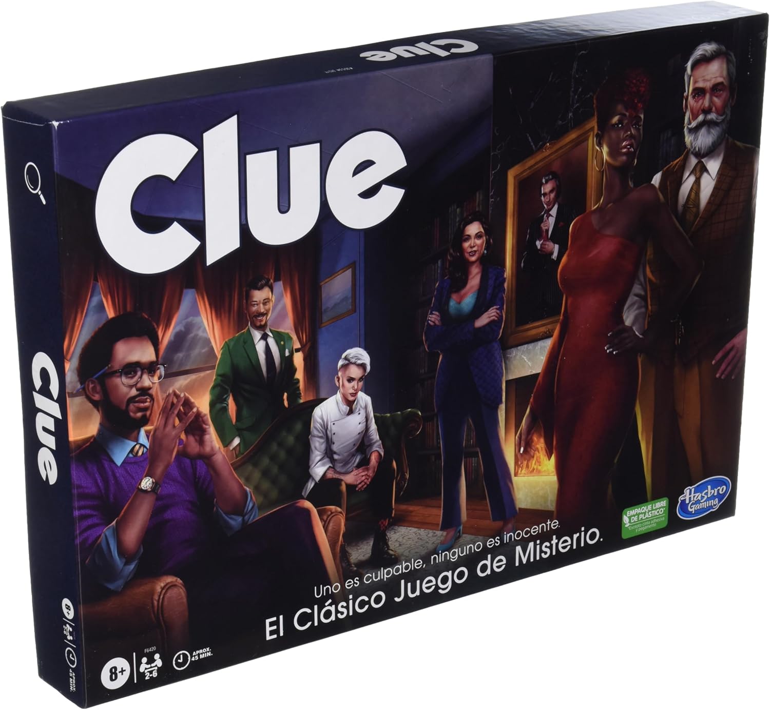 Hasbro Gaming Juego de Mesa Clue, el clásico Juego de Misterio para ...