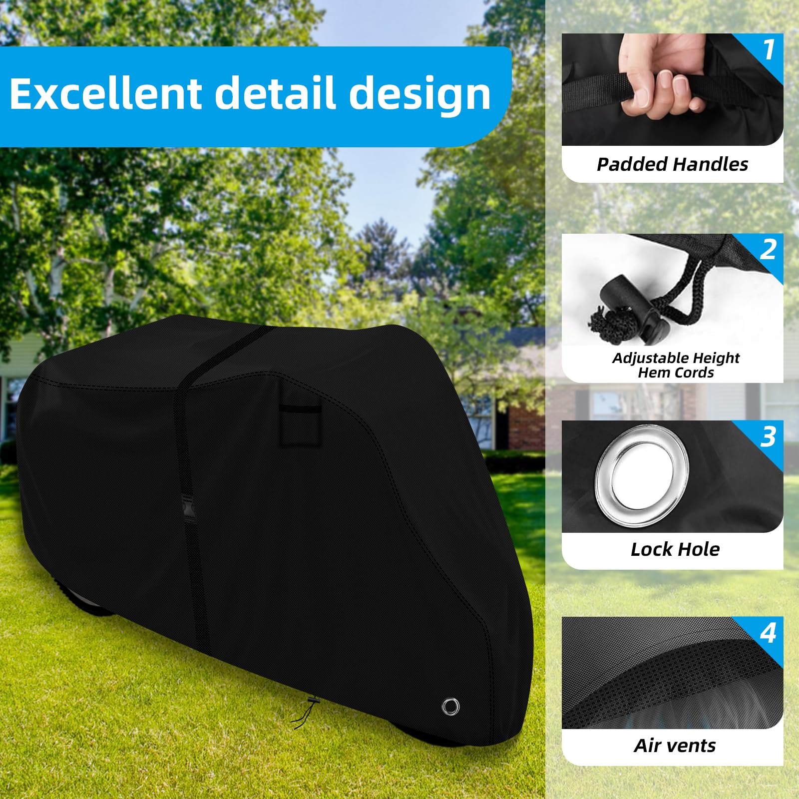 Electric Tricycle Adult Tricycle Cover Electric Trike Cover,Heavy Duty ...