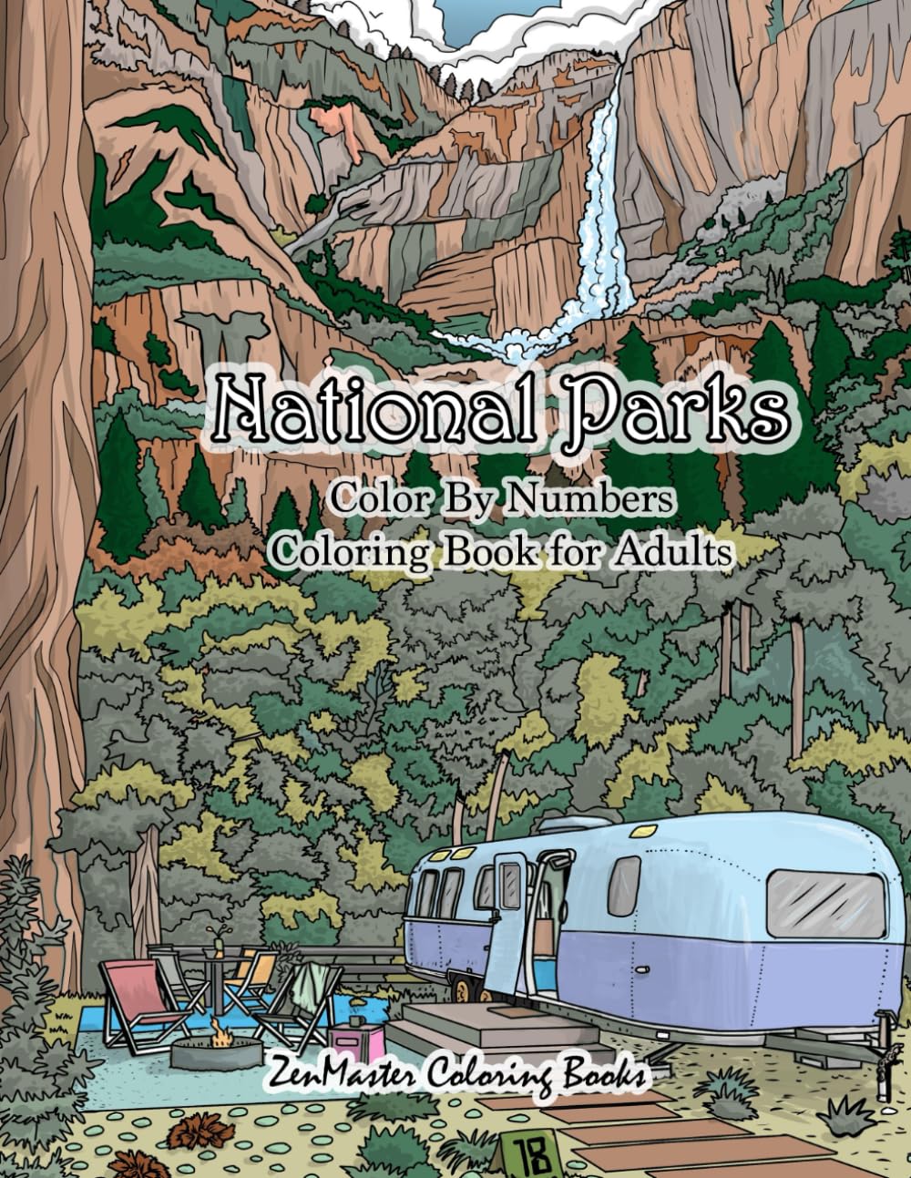 Amazon | National Parks Color By Numbers Coloring Book for Adults: An ...