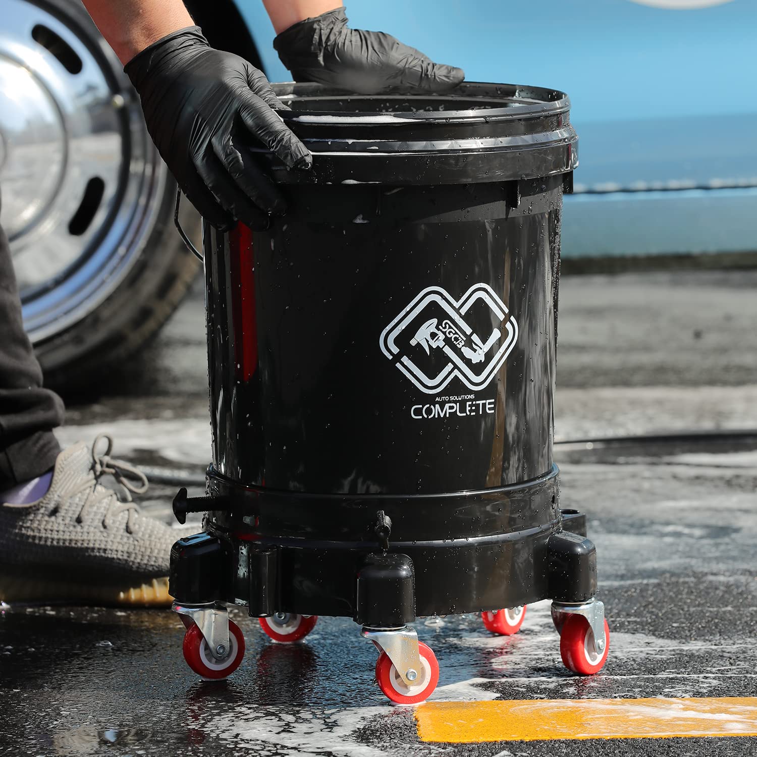 Snapklik.com : Pro 11.5 Inch Bucket Dolly, Removable Rolling Bucket ...