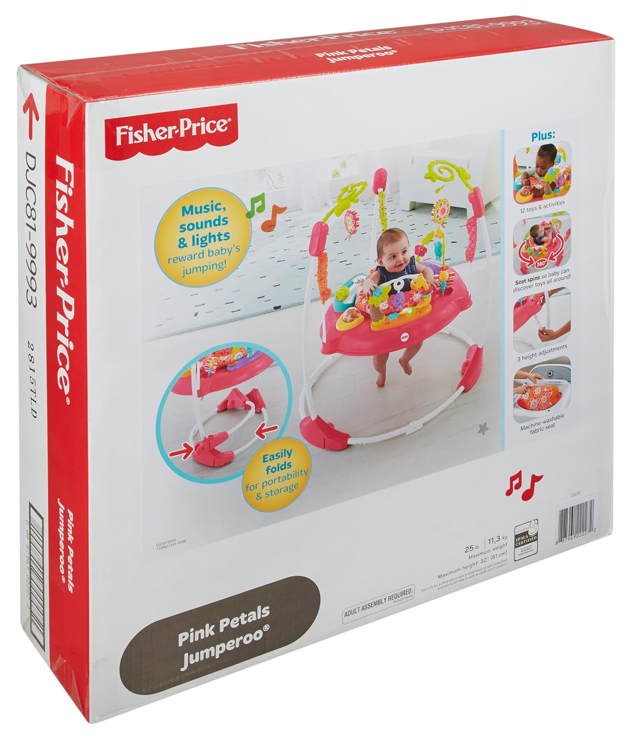 Fisher-Price Jumperoo Pétalos rosados Pink Petals – Yaxa Colombia