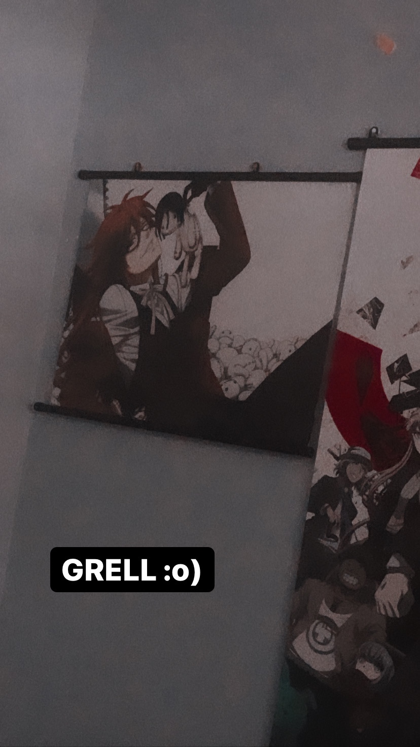Wall Scroll Poster Fabric Painting For Anime Black Butler Grell ...