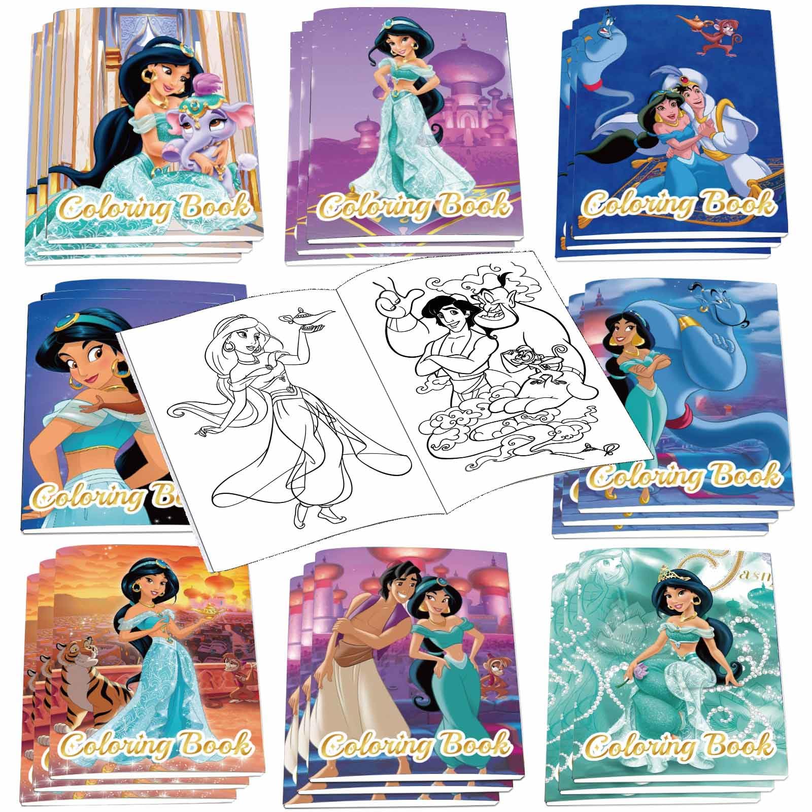 Amazon.com: 24 PCS Mini Princess Coloring Books,DIY Princess Drawing ...