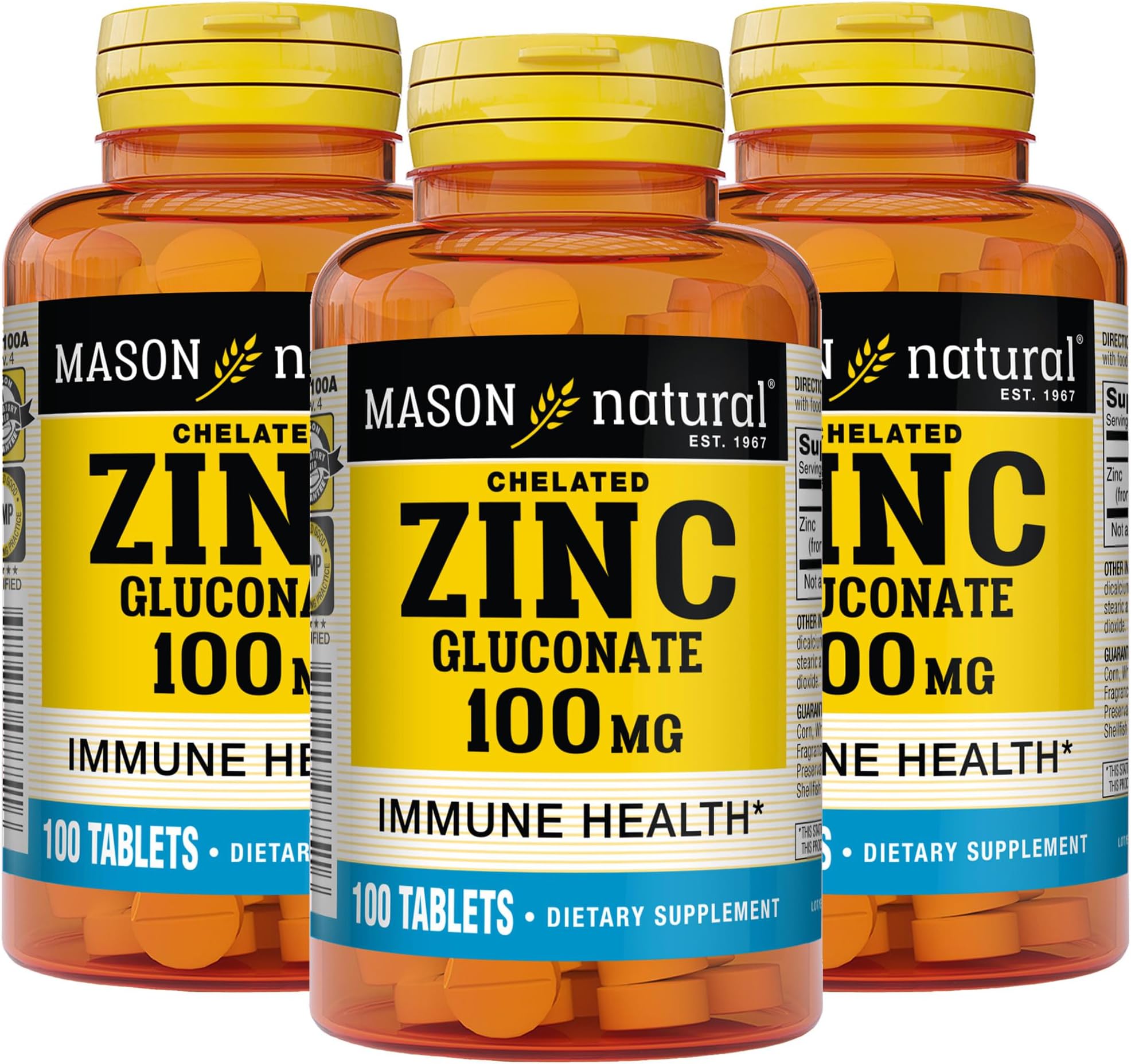 Amazon.com: American Standard Supplements Zinc 100mg, Vitamin C 1000mg, and Vitamin D3 5000 IU ...