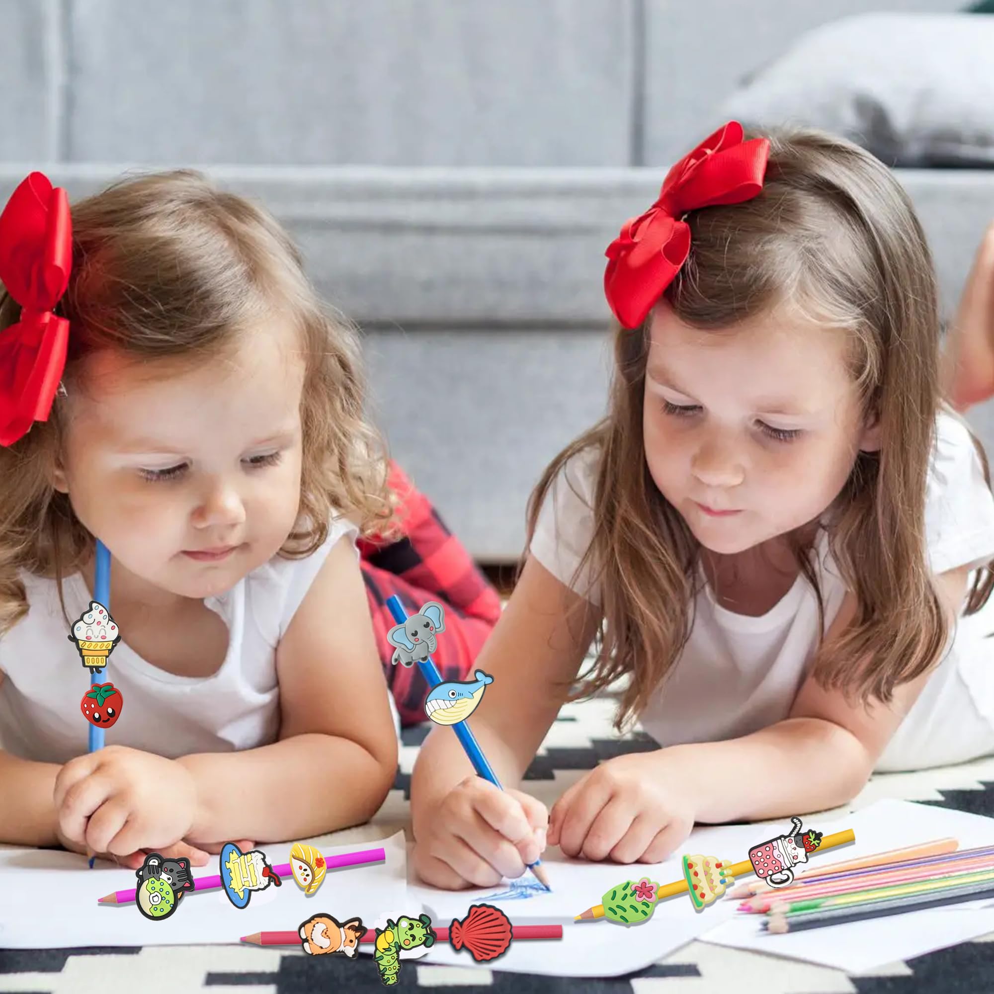 Snapklik.com : 100pcs Pencil Toppers Decoration Random Cute Pencil ...