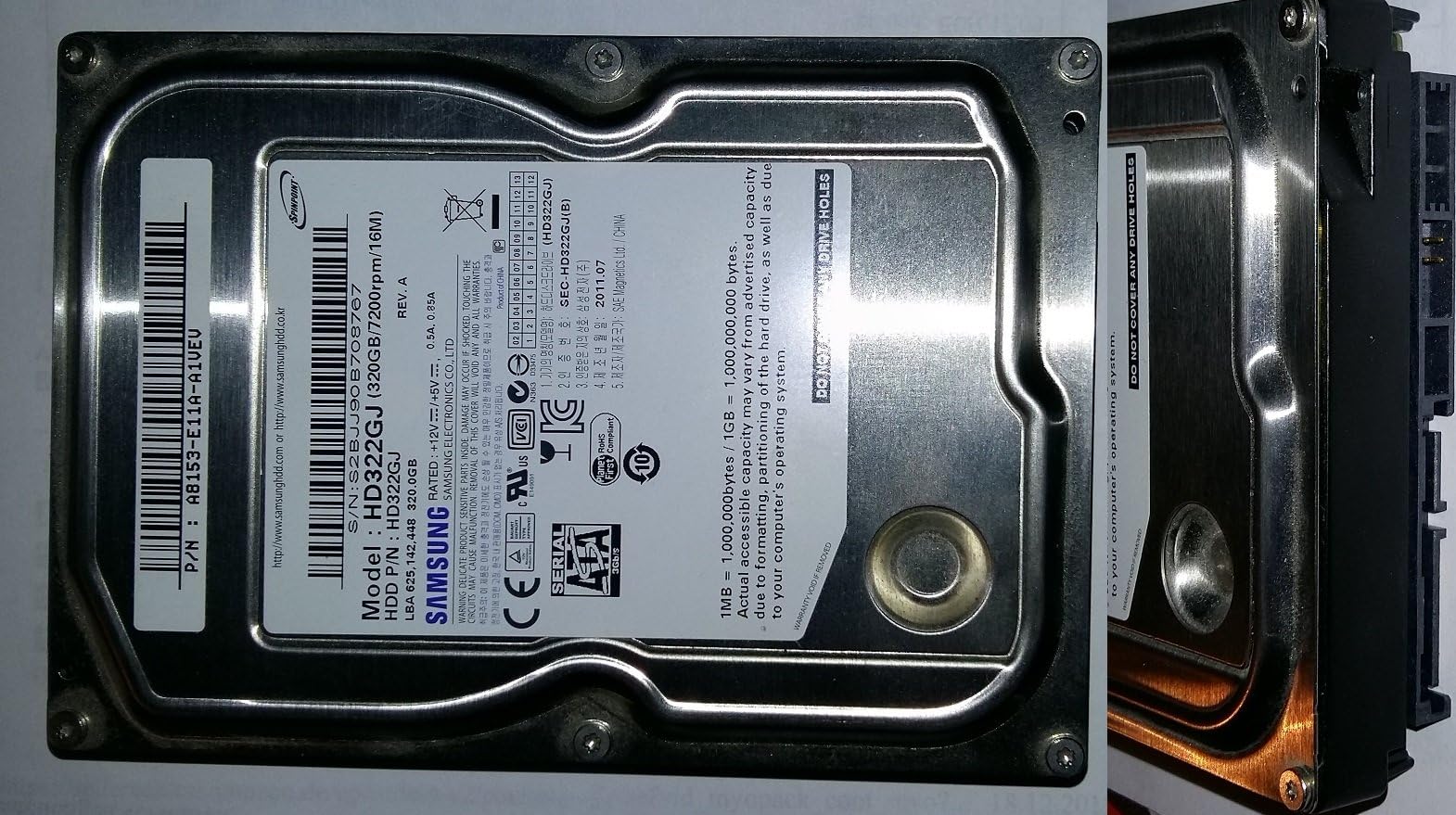 Samsung EcoGreen F4 HD204UI 2TB interne Festplatte (8,8 cm , 5400rpm, 8 ...