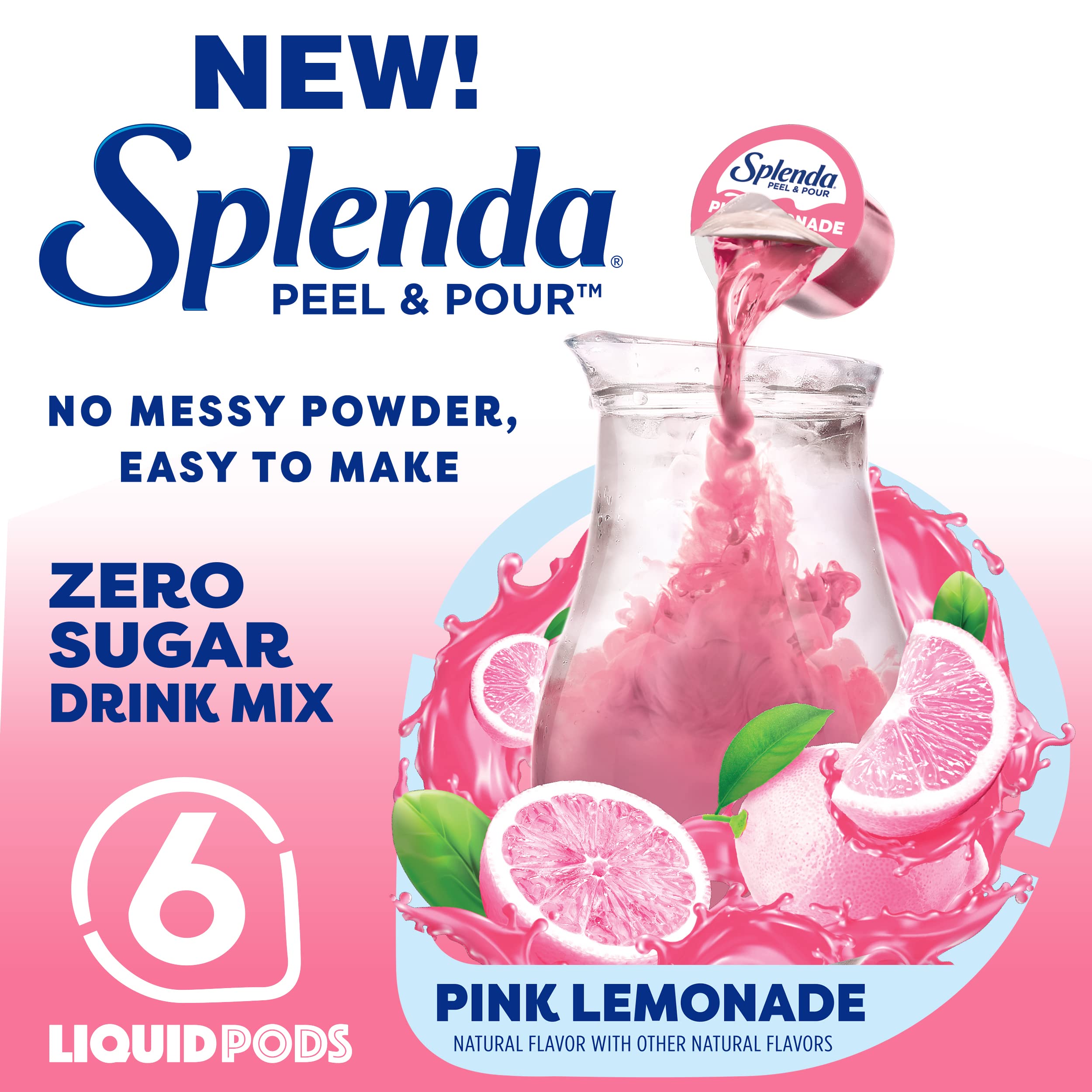 Snapklik.com : Splenda Peel And Pour Zero Calorie Drink Mix, Pink ...
