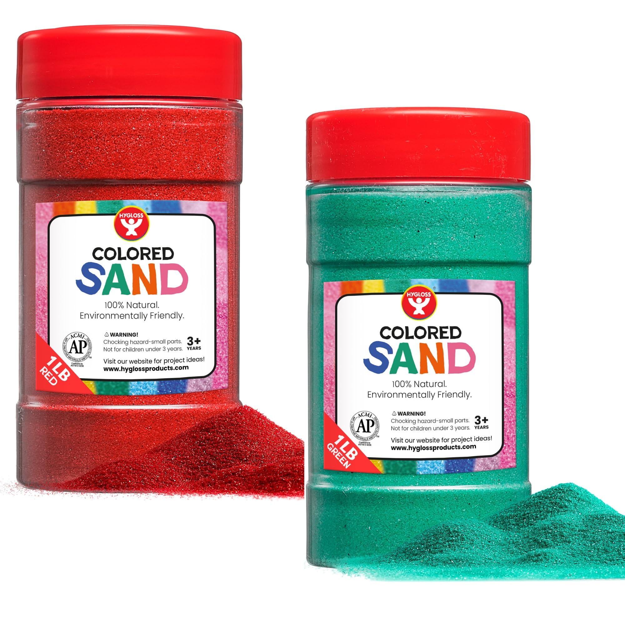 Amazon.com: Colored Sand for Sand Art – 2-Pound Red and Green Sand for ...