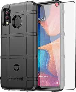 Asuwish Phone Case for Samsung Galaxy A20 A30 with Tempered Glass Screen Protector Cover and ...