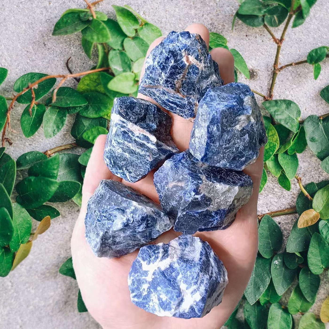 LAIDANLA Sodalite Natural Rough Stones Crystal Large Raw Crystals Bulk ...