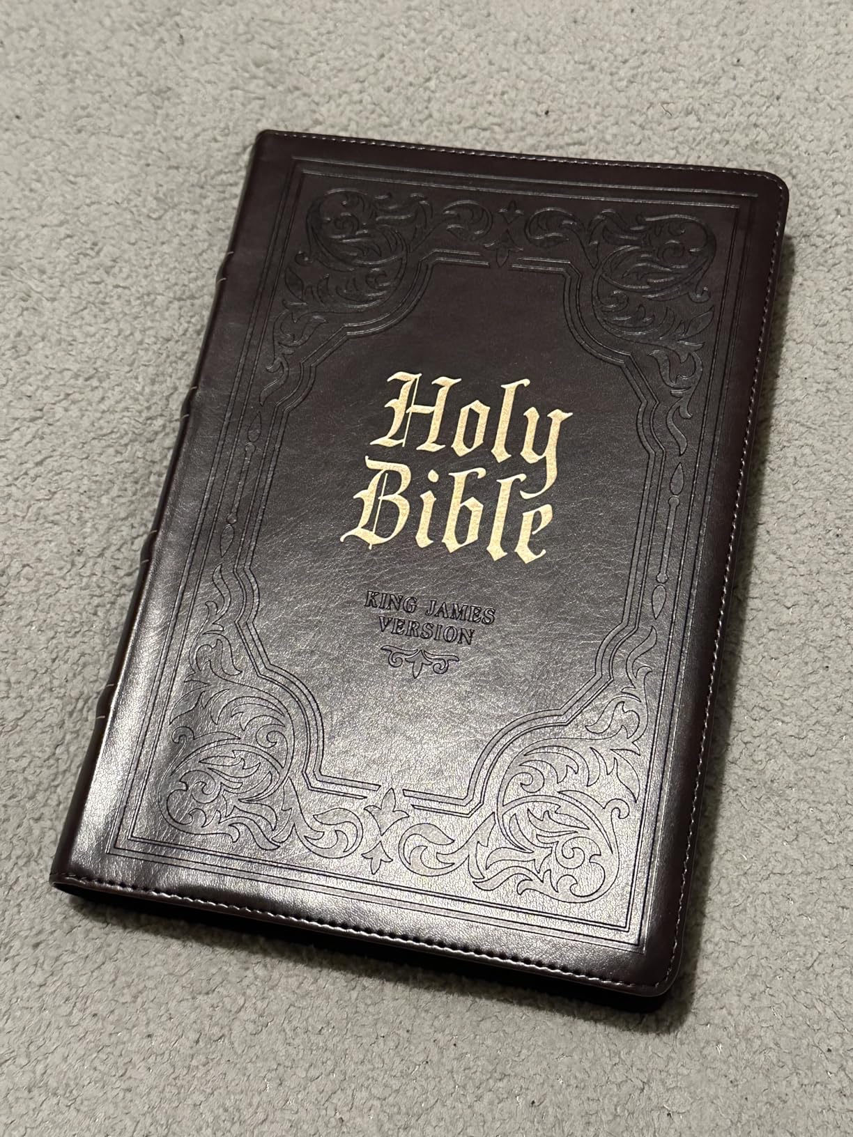 KJV Bible Giant Print Full Size Dark Brown: Amazon.co.uk: 9781432132910 ...