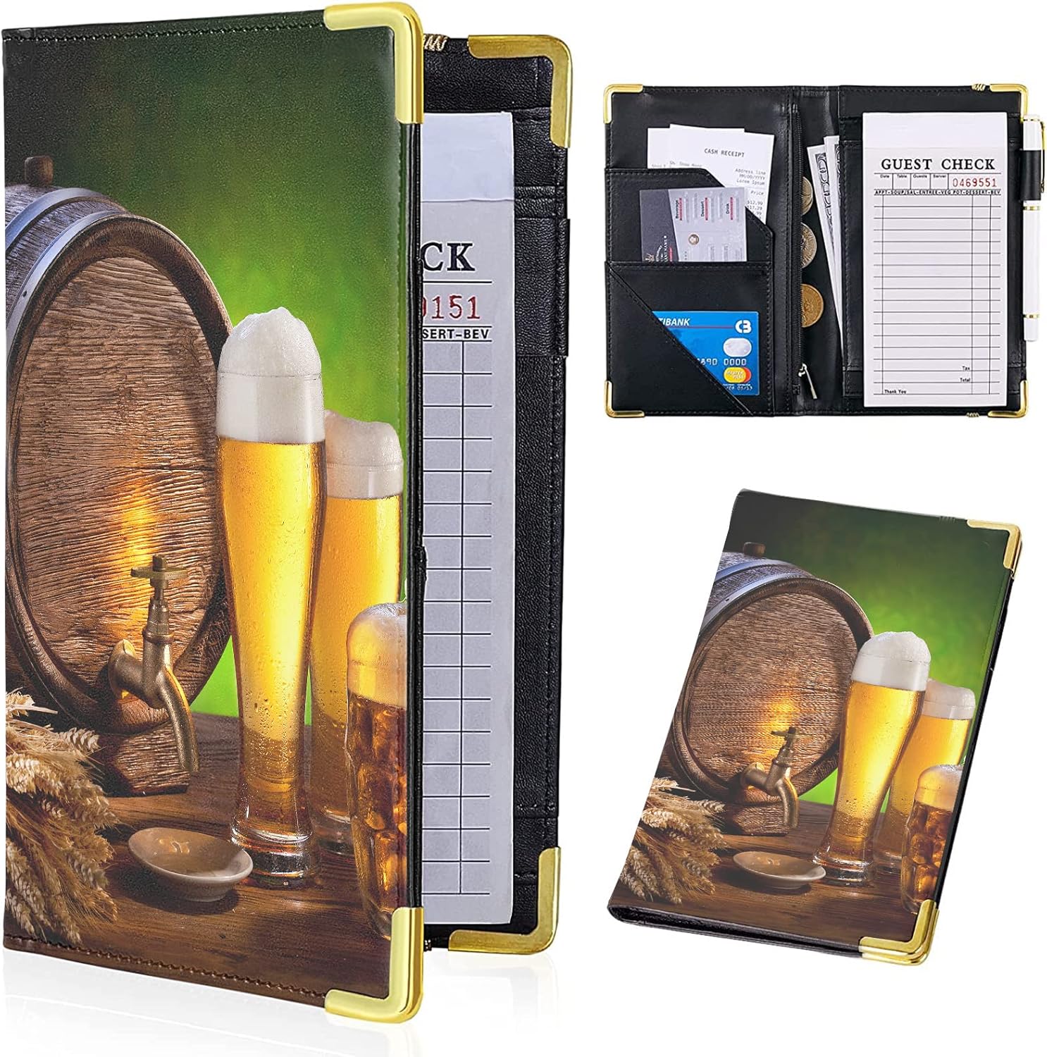 Amazon.com: Wine Wooden Barrel Server Books for Waitress - Beer and ...