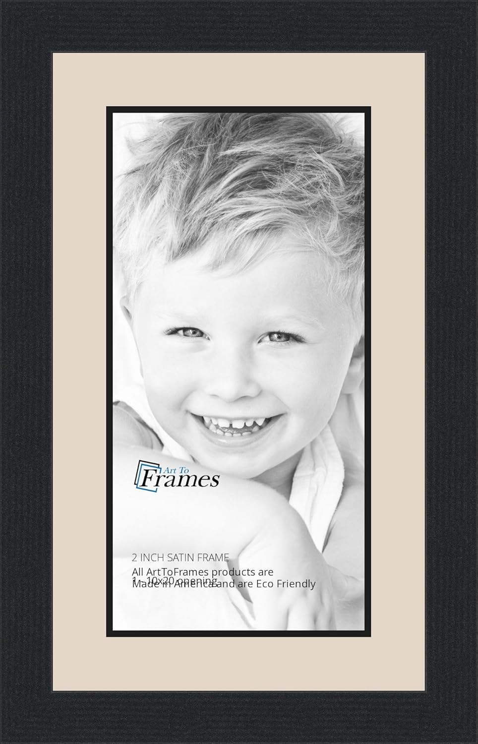 Amazon.com - 10x20 / 10 x 20 Picture Frame Satin Black .. 2'' Wide with ...