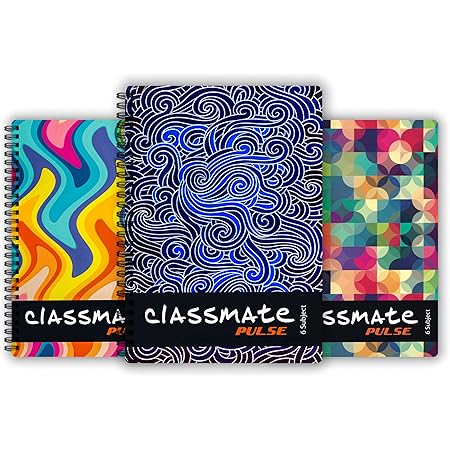 Classmate Pulse Notebook - 240 X 180, 300 Pages, Unruled, Wiro Binding ...