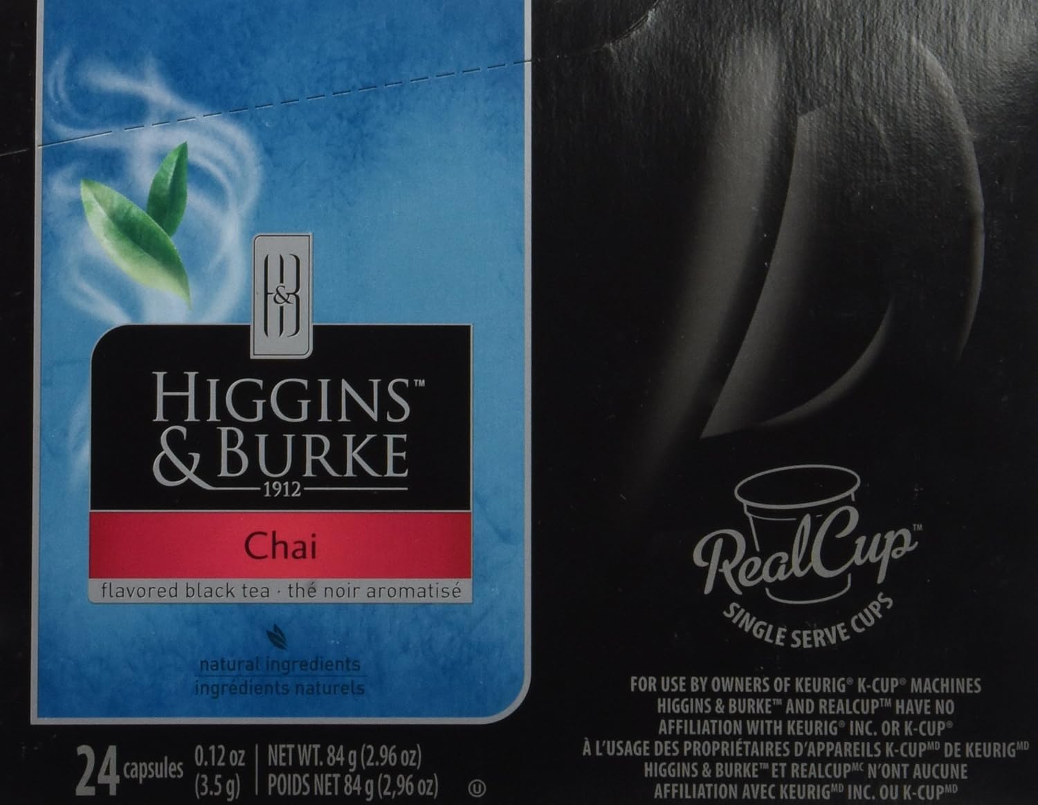 Amazon.com : Higgins & Burke Tea, Chai, 24 Count : Grocery & Gourmet Food