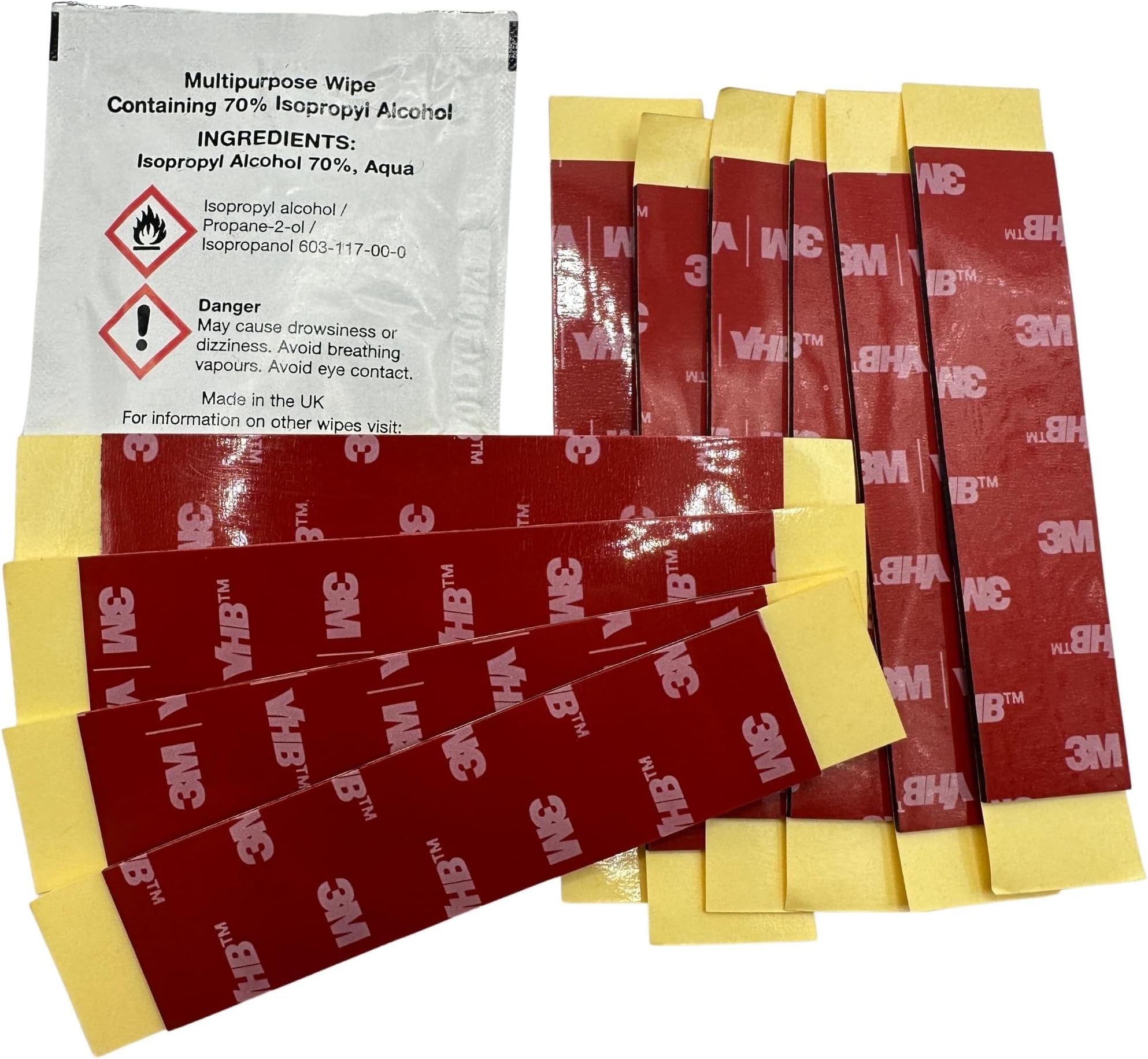 Premium Number Plate Sticky Pads with 3M VHB 5952 Adhesive - Double ...