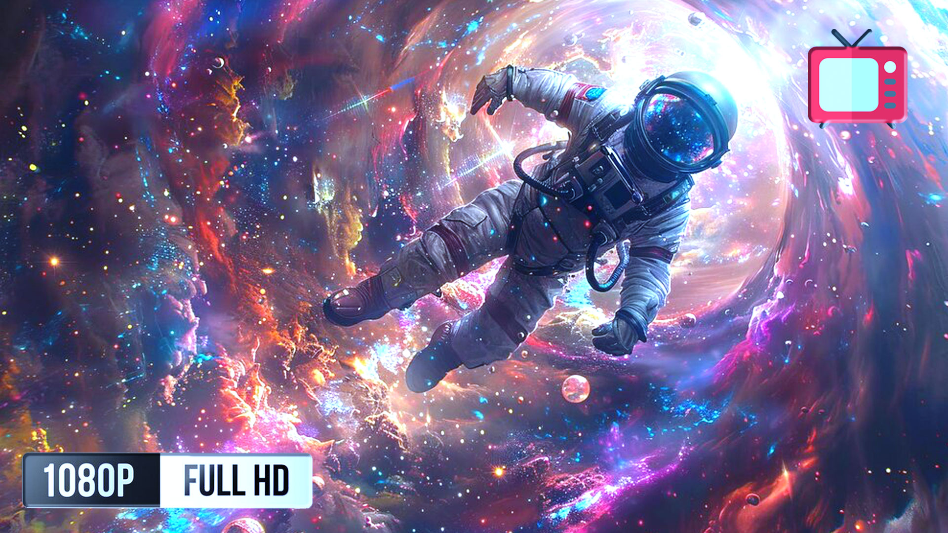 Astronaut Galactic Drift – Astronaut Exploring Dazzling Cosmic Wonders for a Hypnotic For Fire ...
