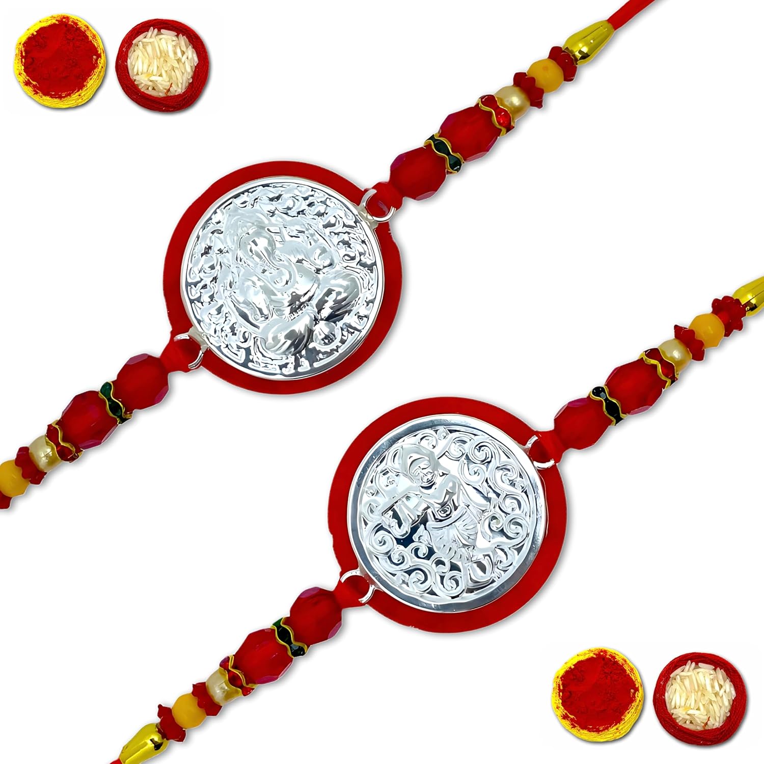 Buy Silver rakhi for brother | 92.50% pure silver rakhi | Latest best ...