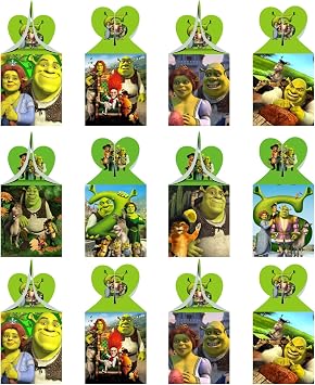 Amazon.com: Tuklye 12pcs Shrek Party Favor Gift Boxes, Shrek Movie ...