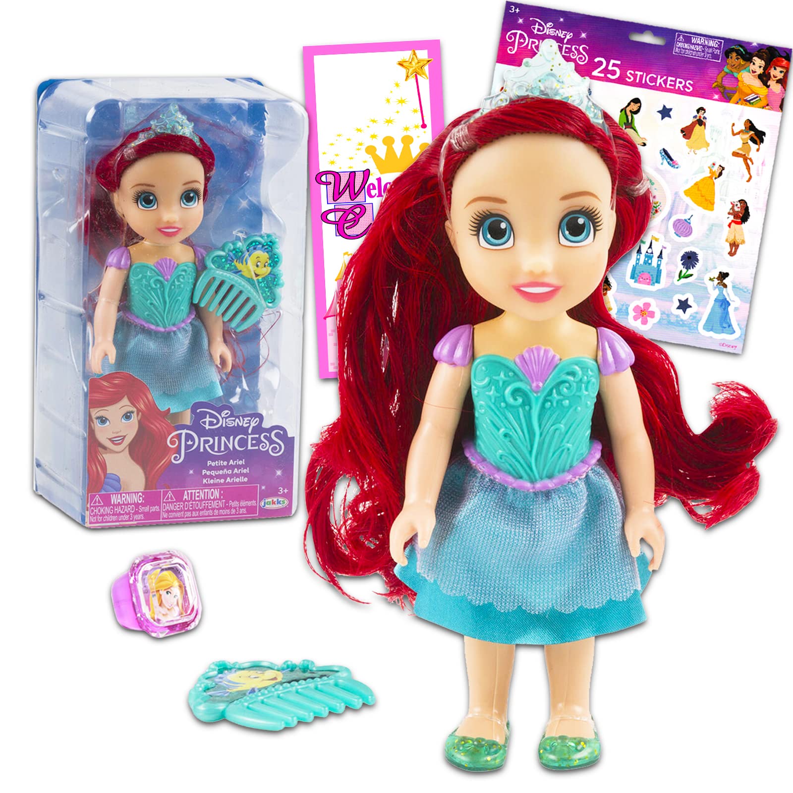 Buy Beach KidsDisney Princess Ariel Doll and Comb Set ~ 4 Pc The Little ...