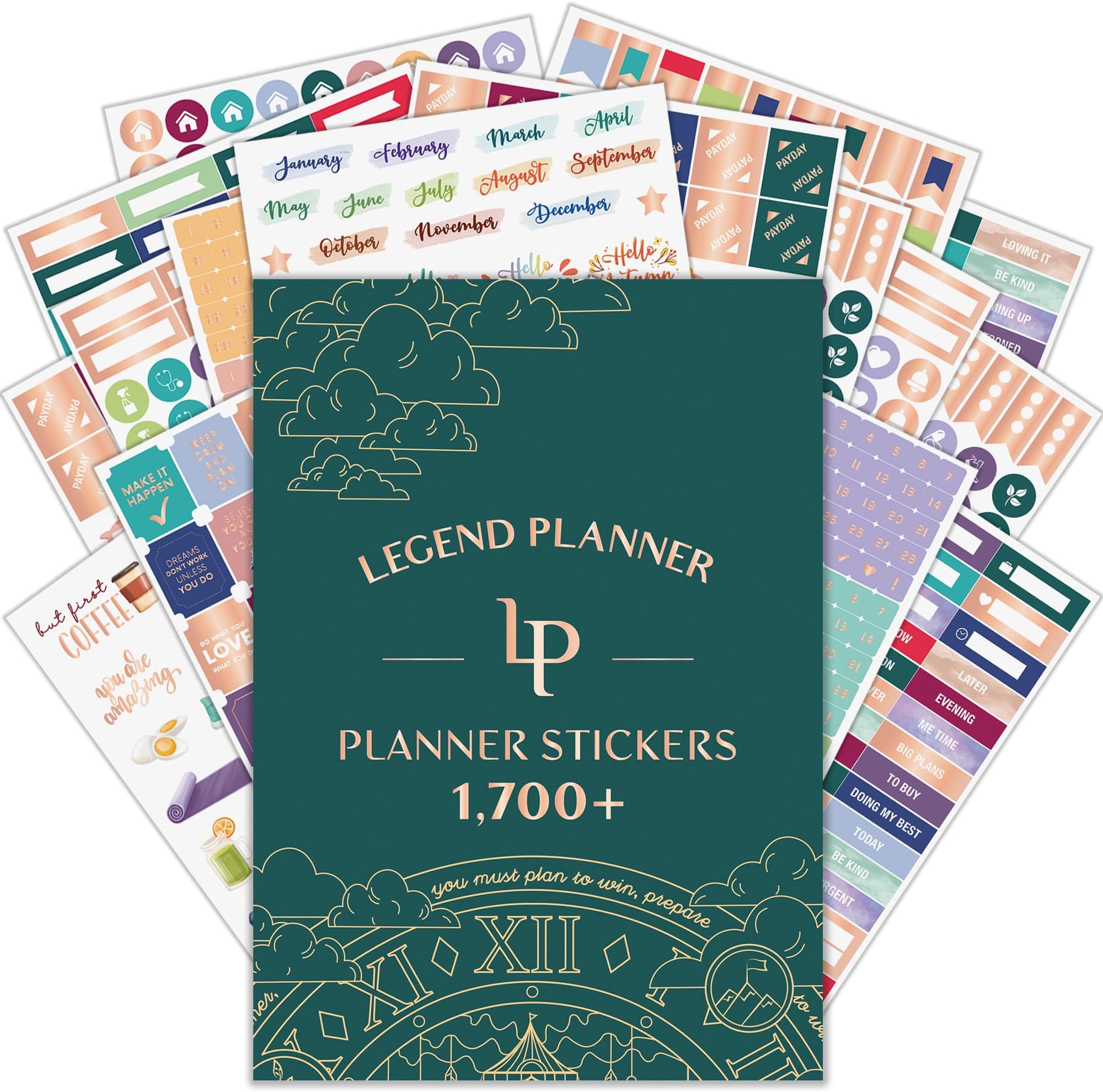 Legend Value Sticker Pack – 1,700+ Small Stickers for Planner, Journal ...