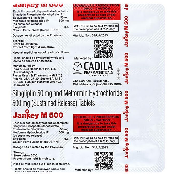 Jankey M 500 - Strip of 15 Tablets : Amazon.in: Health & Personal Care