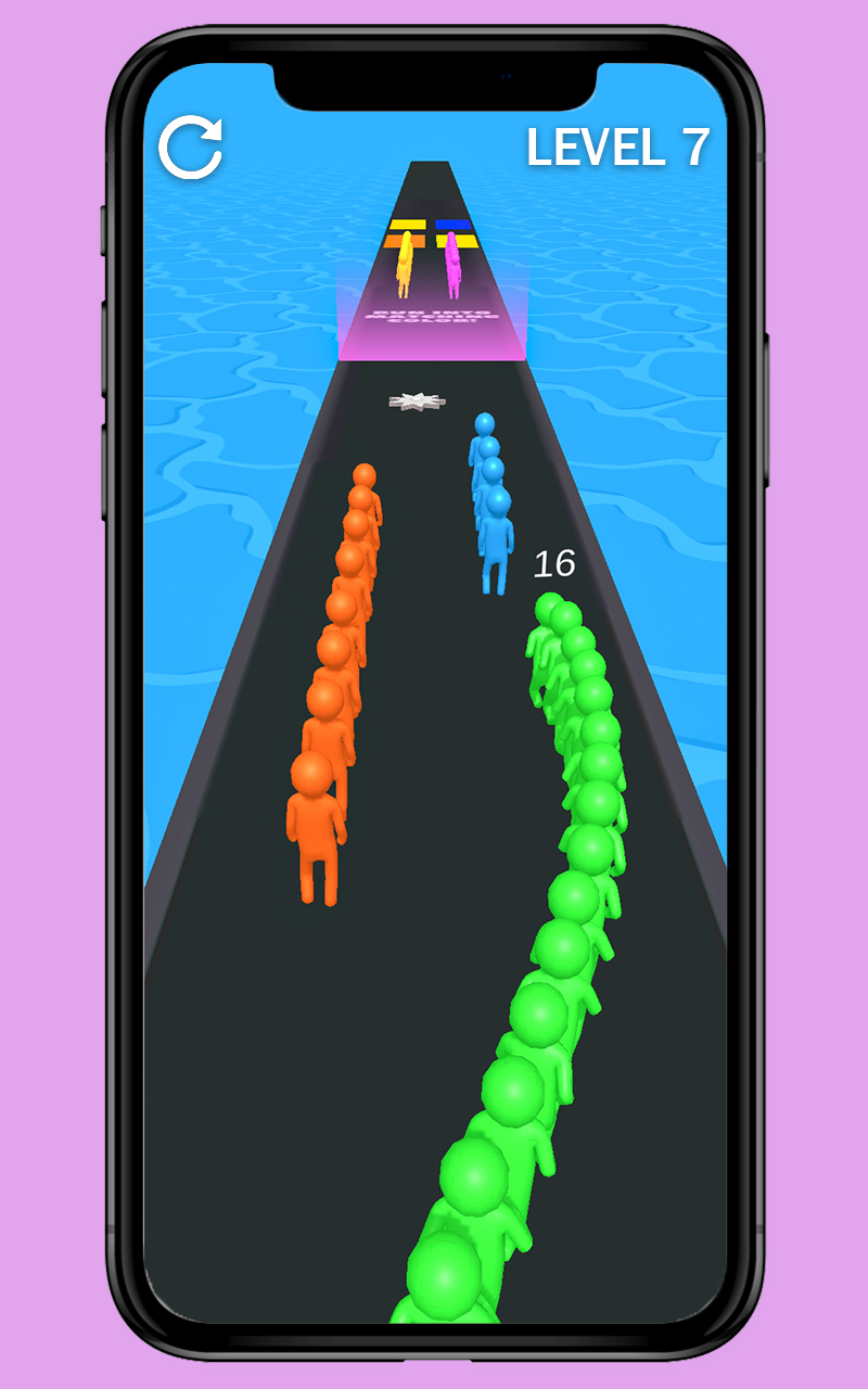 Colors Runners 3D Hide N Run: Color Run Match Camouflage Runner ...