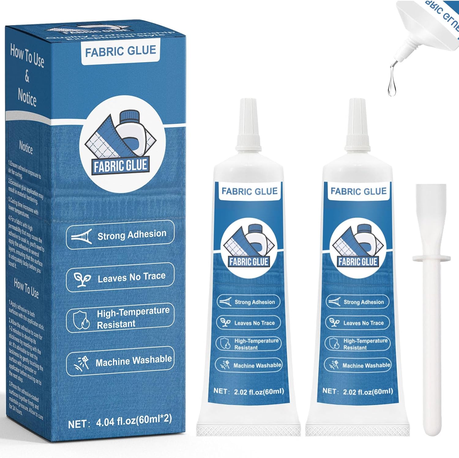 WAN2TLK Fabric Glue Permanent, 120ml Extra Strong Fabric Adhesive ...