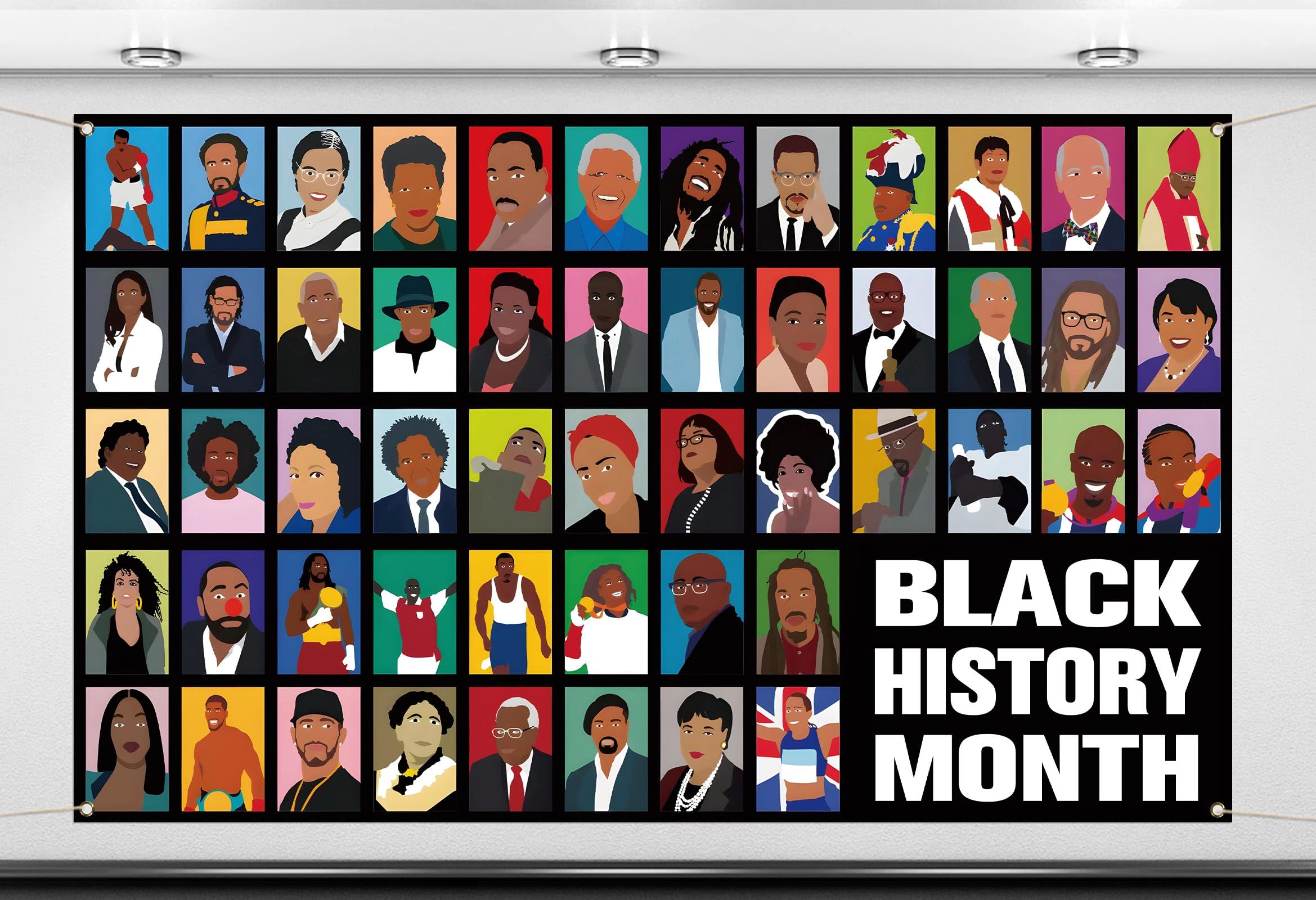 Amazon.com : Nepnuser Black History Month Photo Booth Backdrop African ...