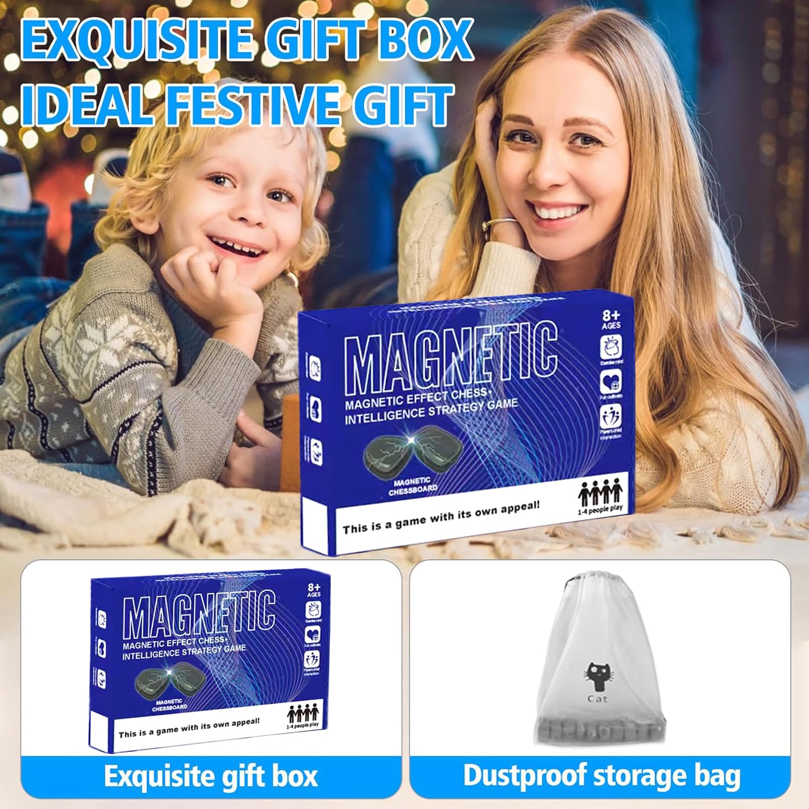 Magnetic Chess Game - 2024 New Fun Tabletop Game, Magnetic Strategy ...