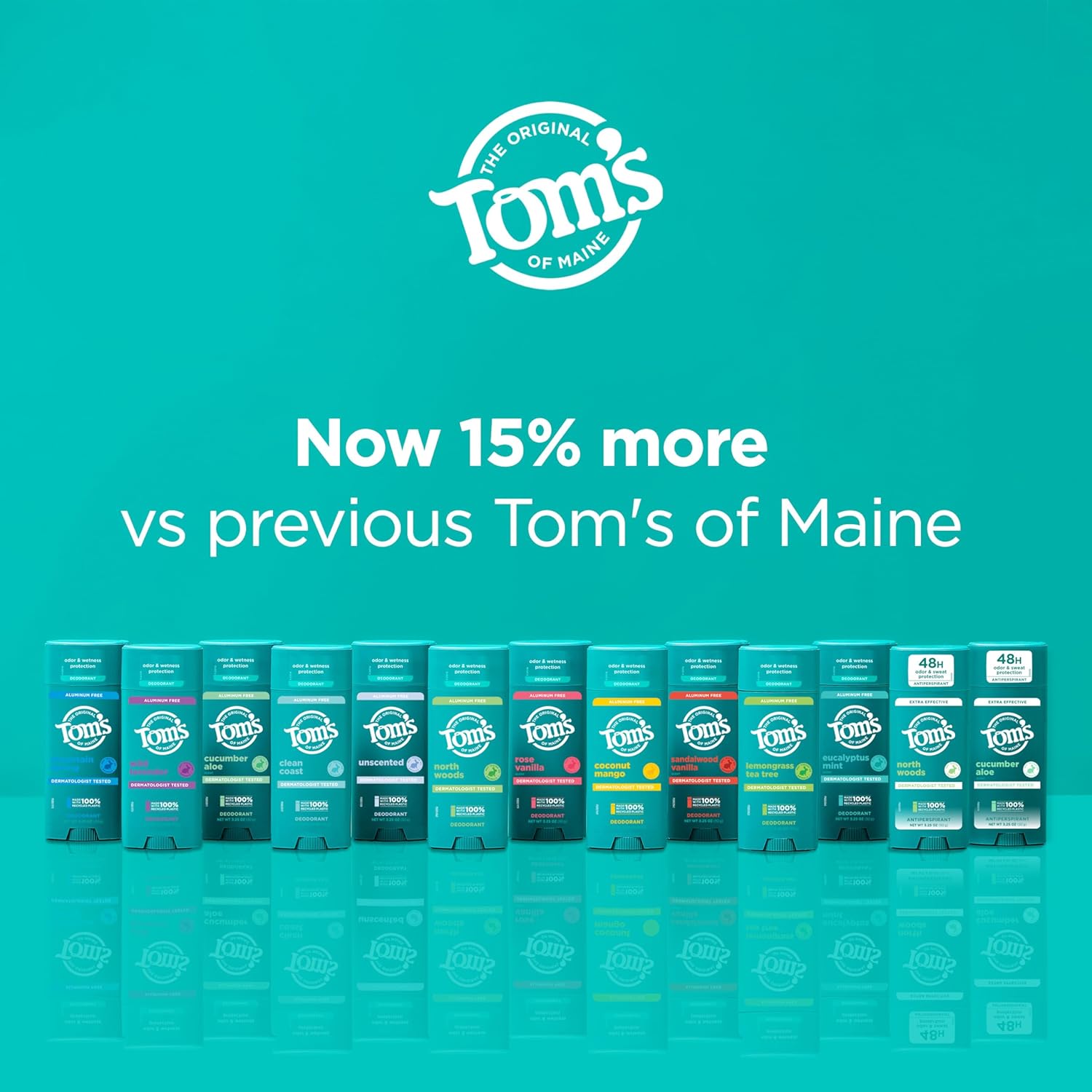 Tom’s of Maine Clean Coast Desodorante natural para hombres y mujeres ...