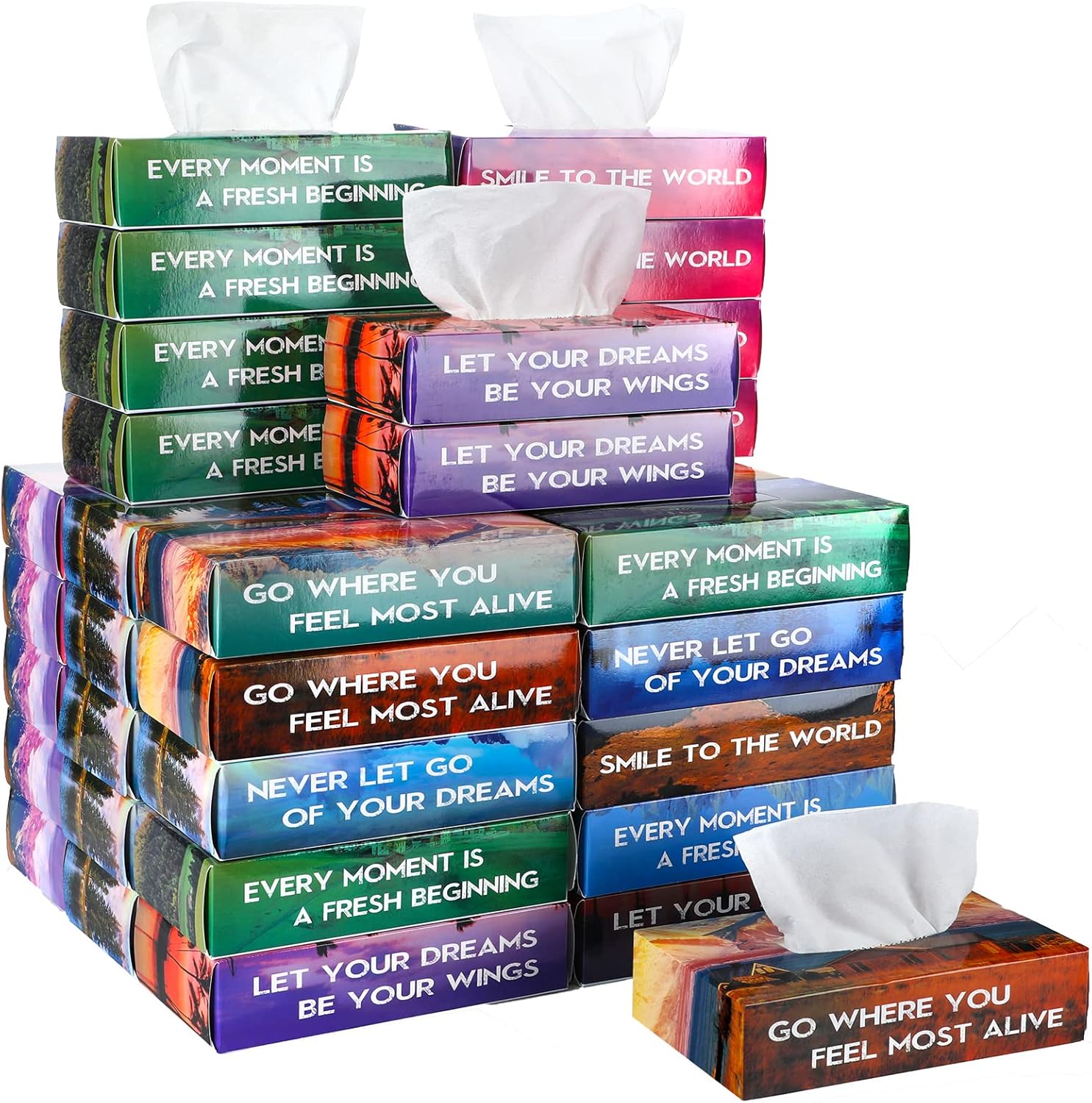 Amazon.com: 50 Pack 5000 Count Facial Tissues Soft Tissue Boxes Bulk ...