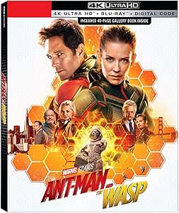 Ant-Man & the Wasp + 40 Page Book (4K/UHD + Blu-ray + Digital) : Amazon.com.mx: Películas y ...
