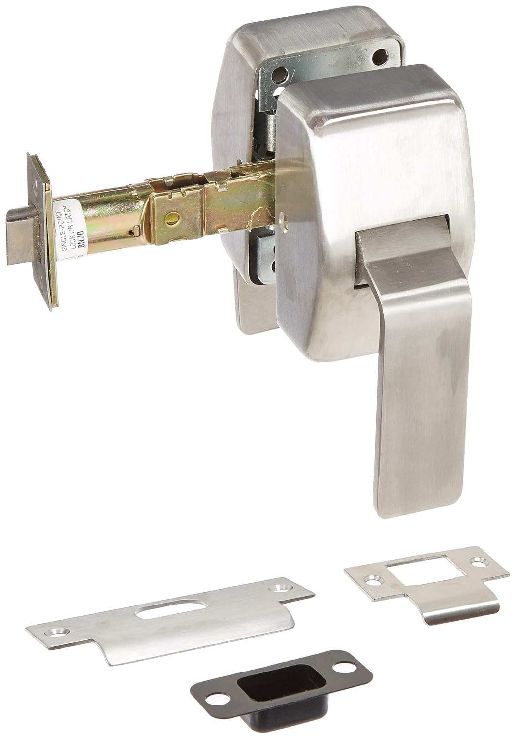 Don-Jo 4550 Brass Hospital Push-Pull Latch, Satin Stainless Steel ...