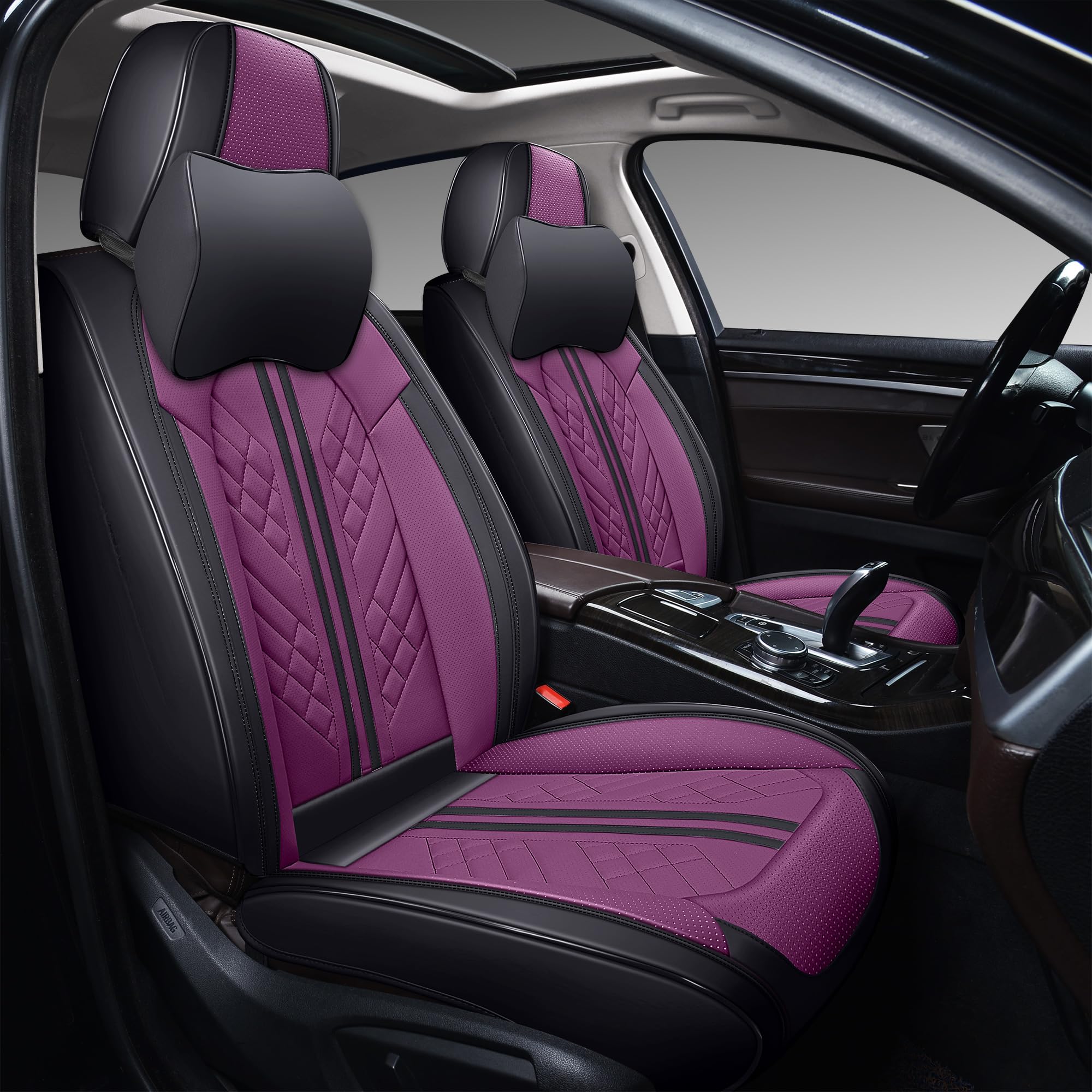 Amazon.com: GXT Deluxe Faux Leather Full Coverage Car Seat Cover Anti ...