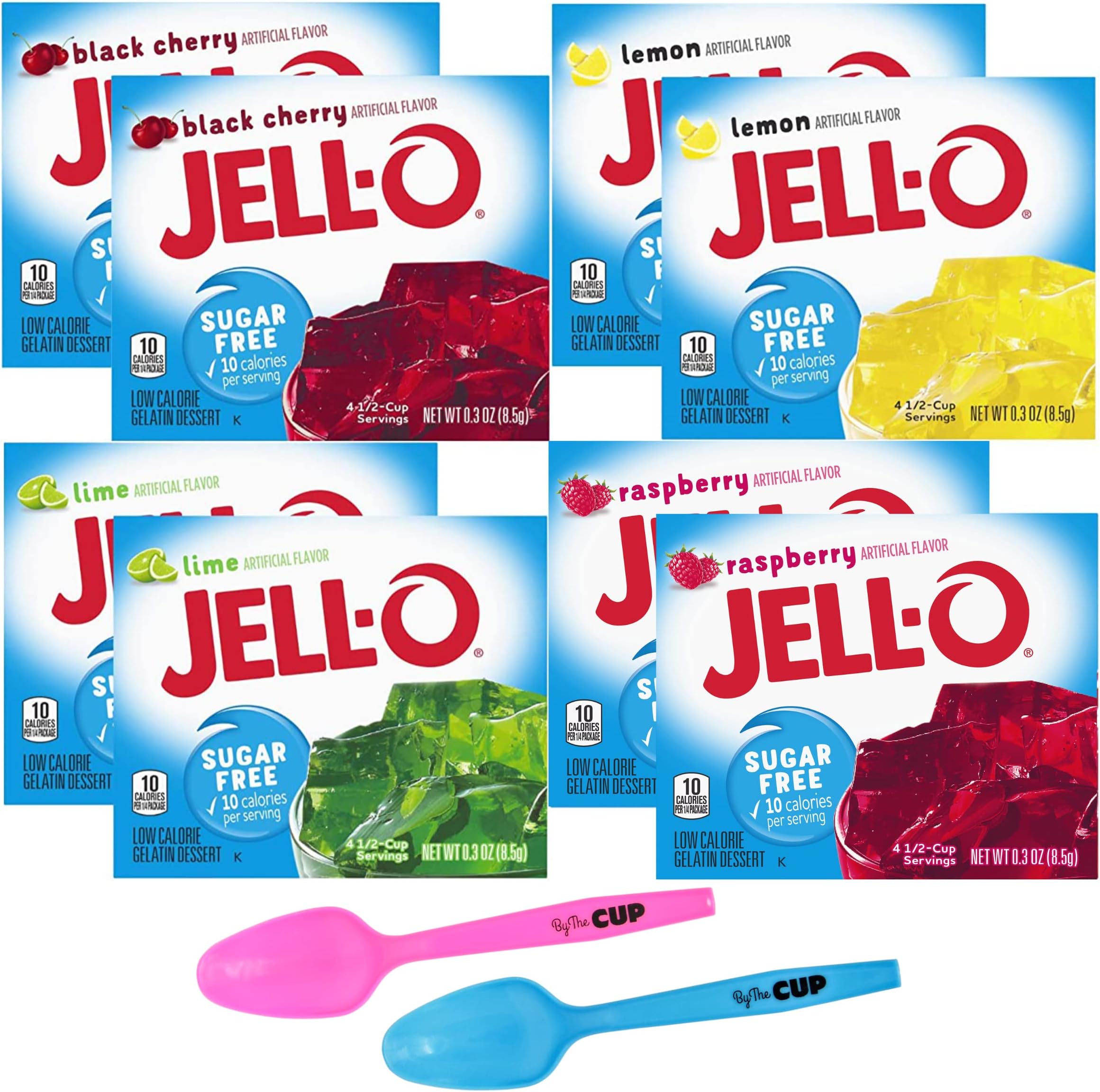 Amazon.com : Jell-O Sugar Free Gelatin Variety Pack, Raspberry, Lemon ...