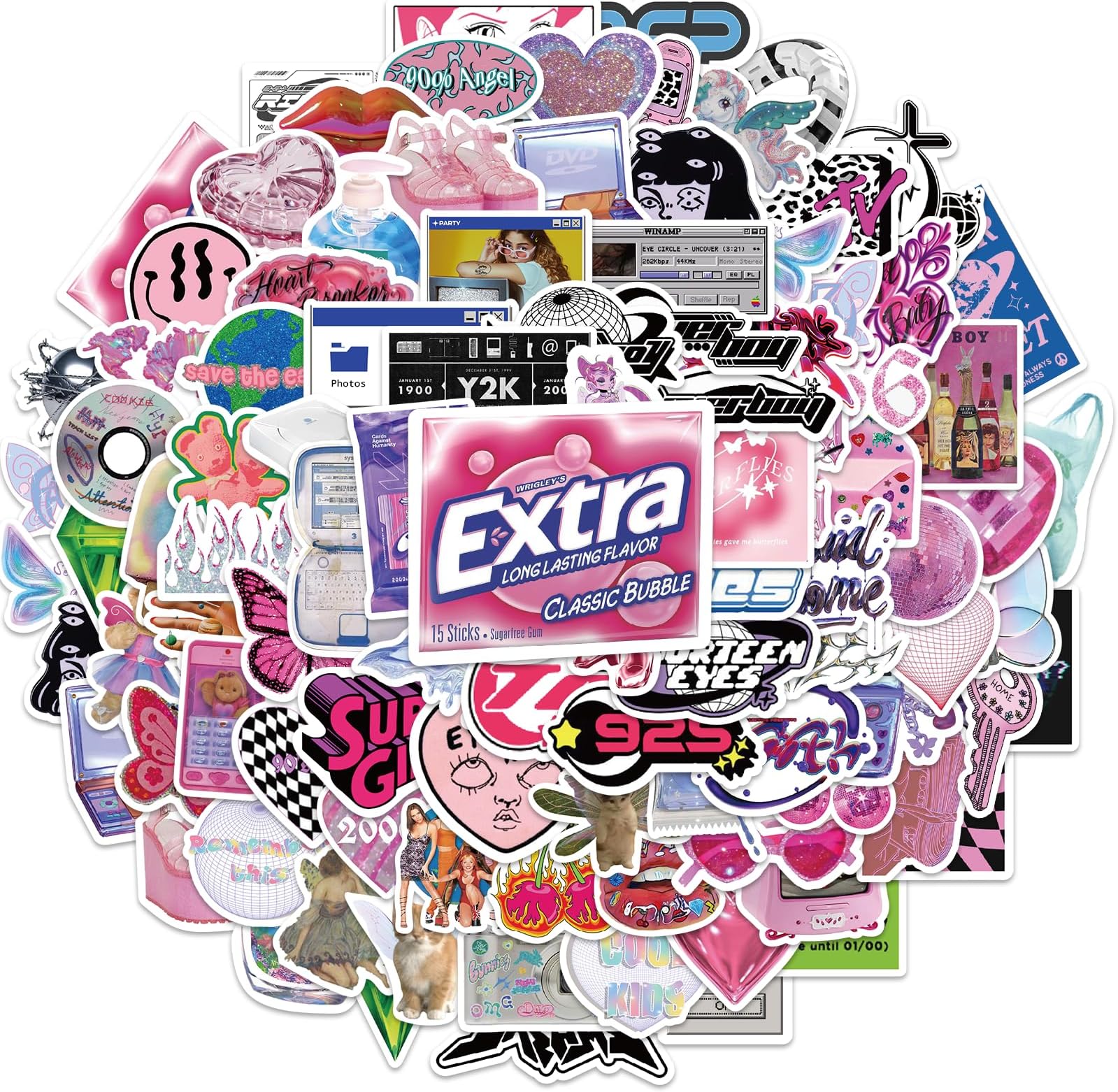 Amazon.com: ZJSXINDI Stickers Aesthetic Waterproof Laptop Stickers ...