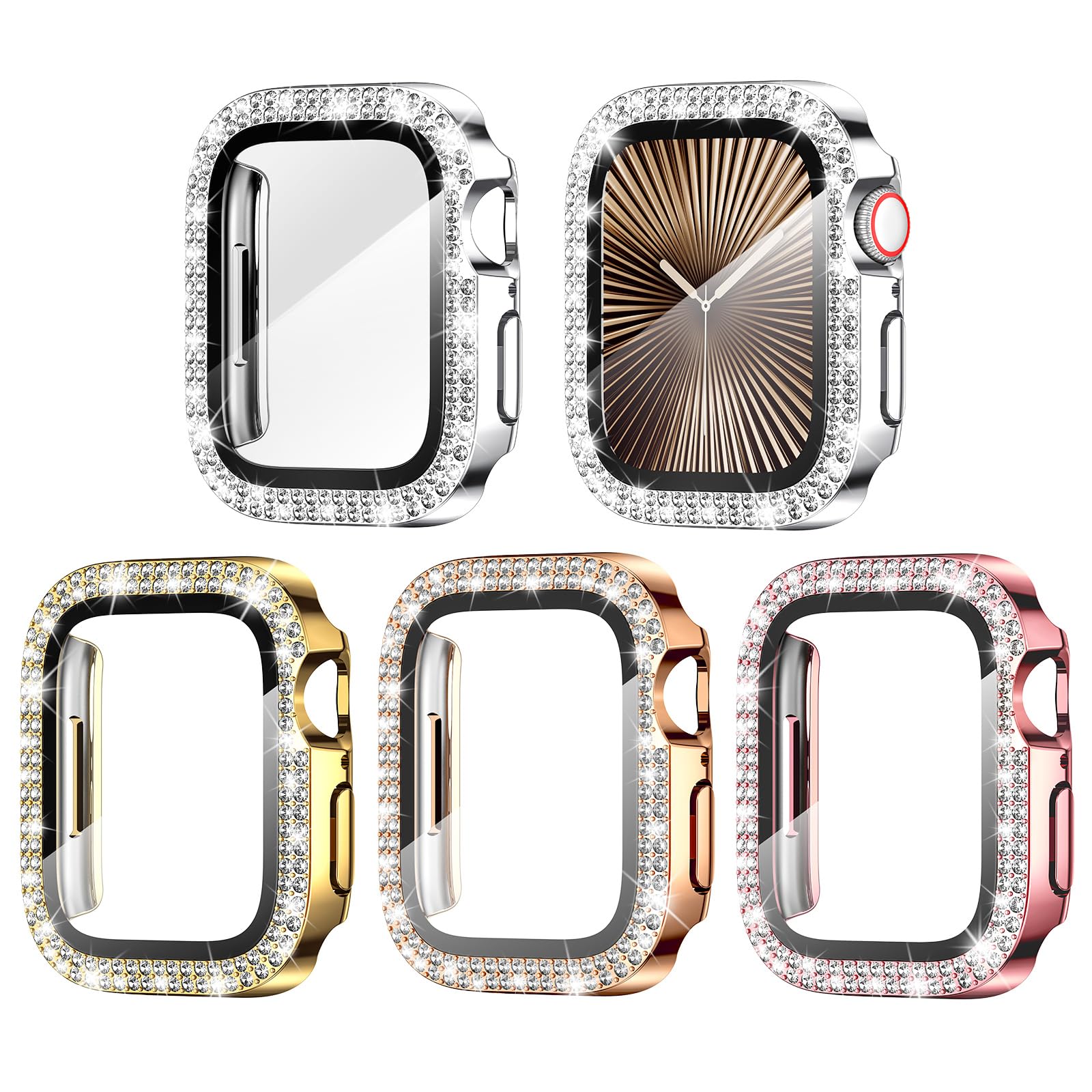 Amazon.com: Goton 4 Pack for Apple Watch Series 10 Screen Protector ...