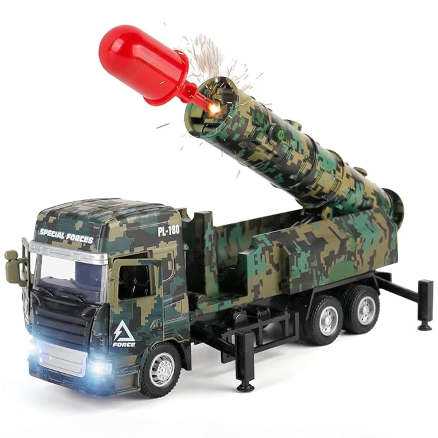 FunBlast Military Truck Toy For Kids Die Cast Missile Launcher Truck ...