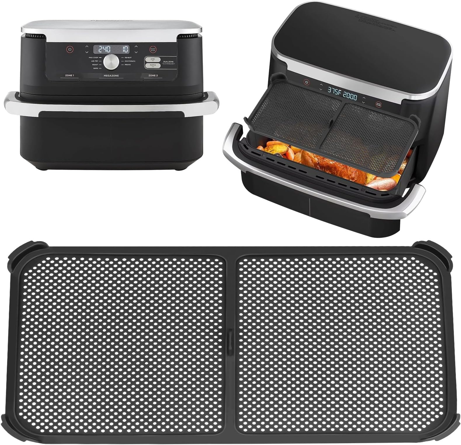 Heißluftfritteuse Zubehör für Ninja Foodi Flexdrawer 10,4 l ...