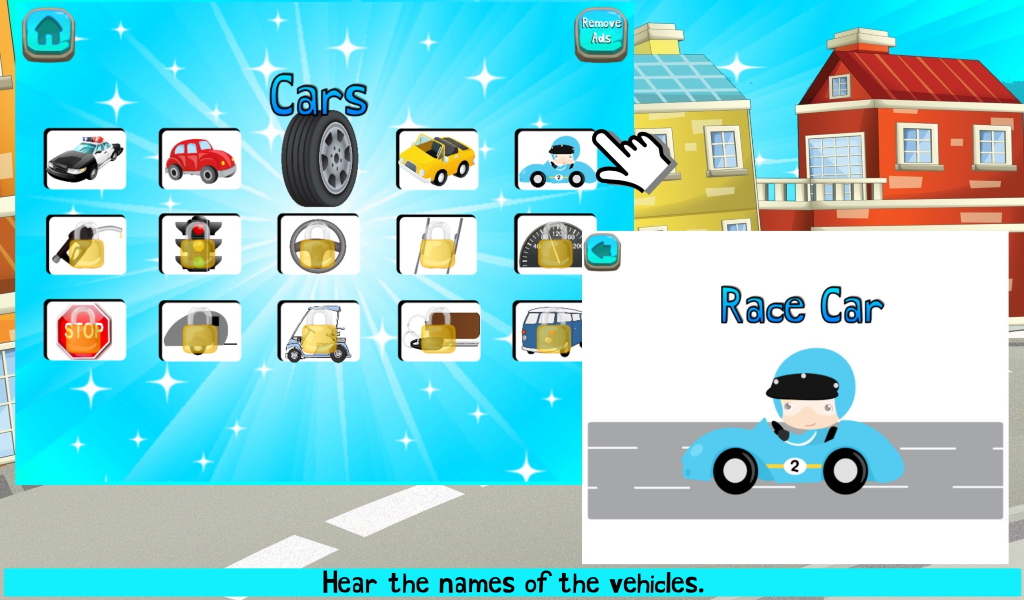Vehicle Games For Toddlers! Cars Trucks, Motorcycle & Planes for Ages 1 ...