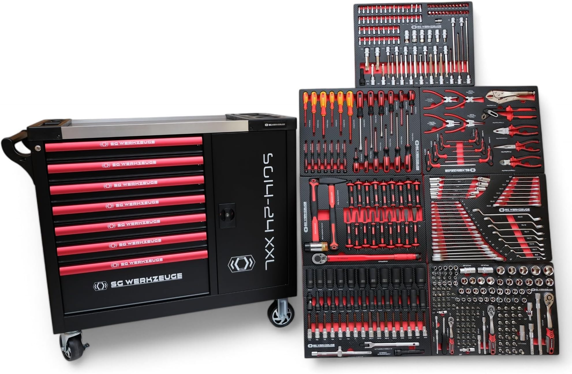 North-Cittie 7-Box XXL Edition Werkzeugwagen mit 256 Stück ...