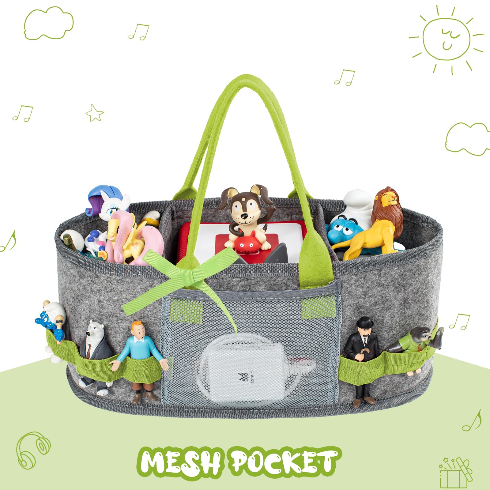 Snapklik.com : SFYBYHEART Upgraded Felt Carrying Case For Toniebox ...