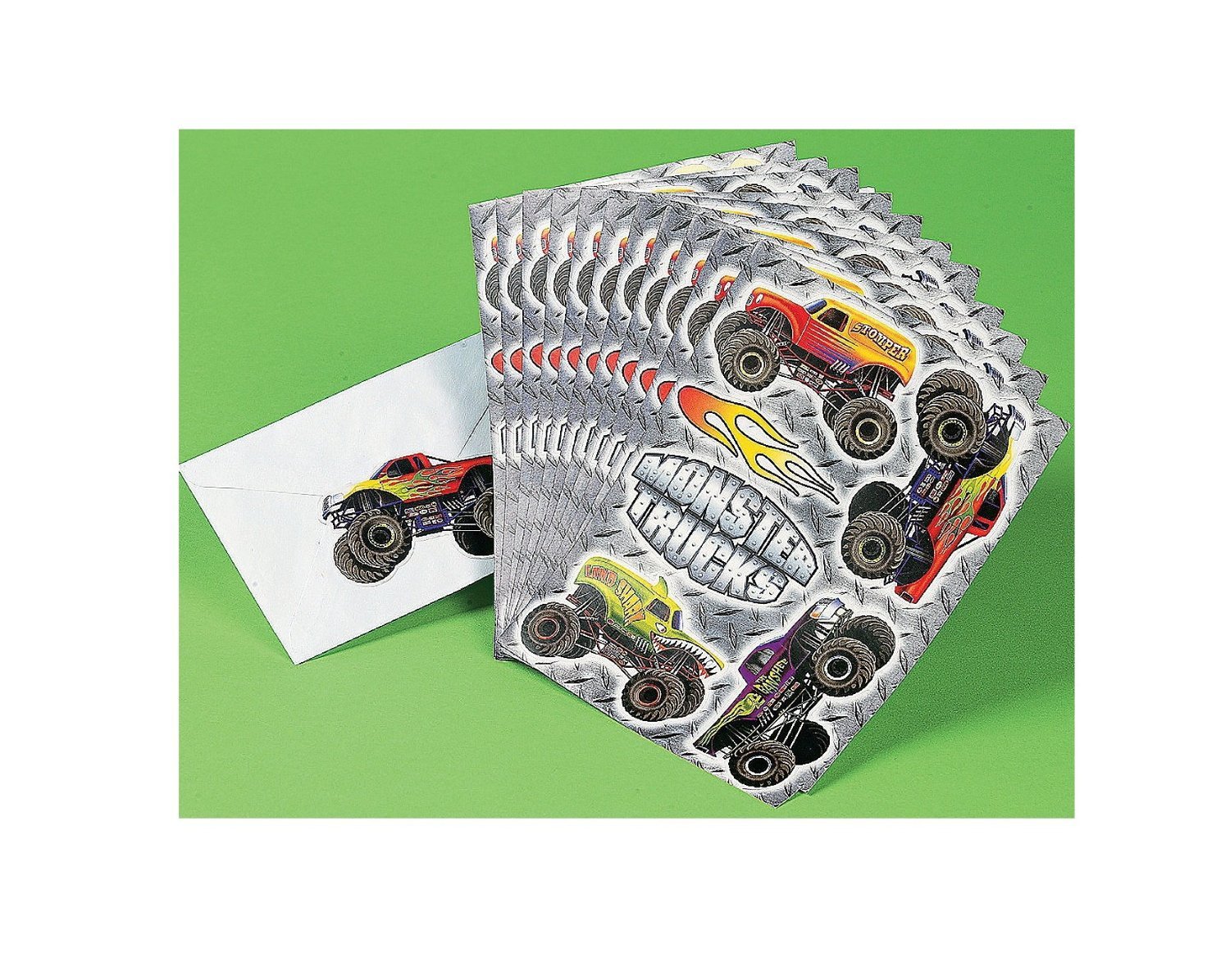 Amazon.com: Fun Express Monster Truck Stickers - 12 Pieces : Toys & Games