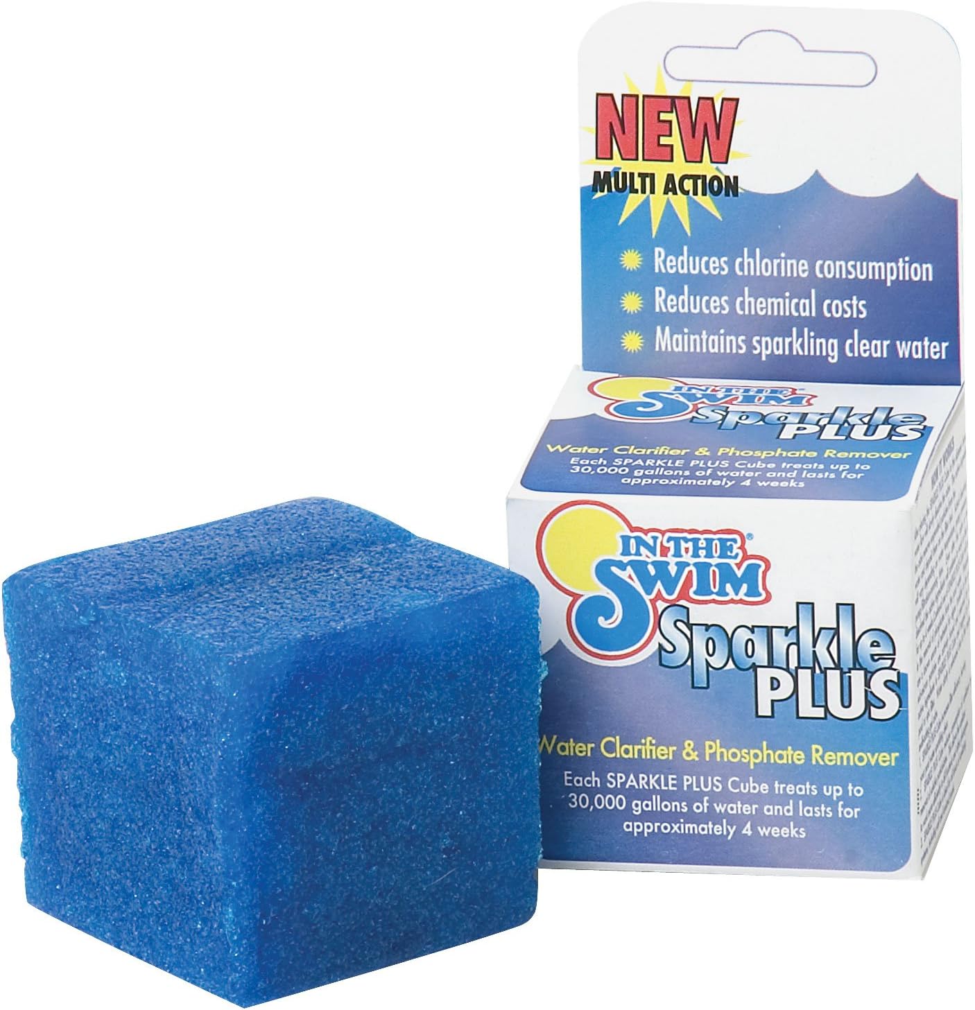 Amazon.com : In The Swim Sparkle Plus Pool Clarifier Cube – Clear ...