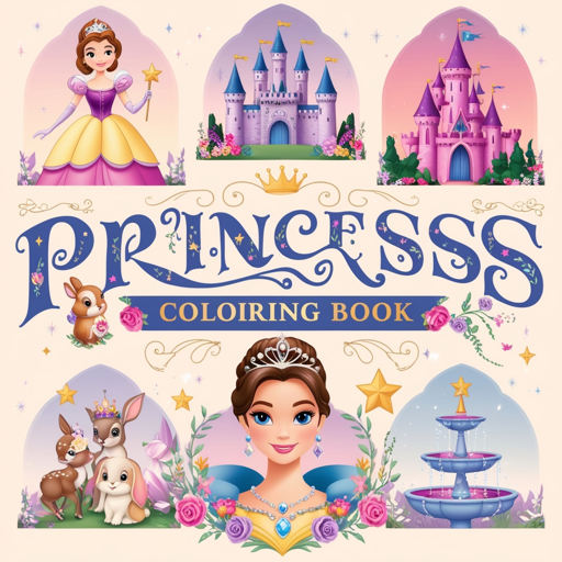 Princess Coloring Book: Royal Castles & Regal Wardrobes - App on Amazon ...