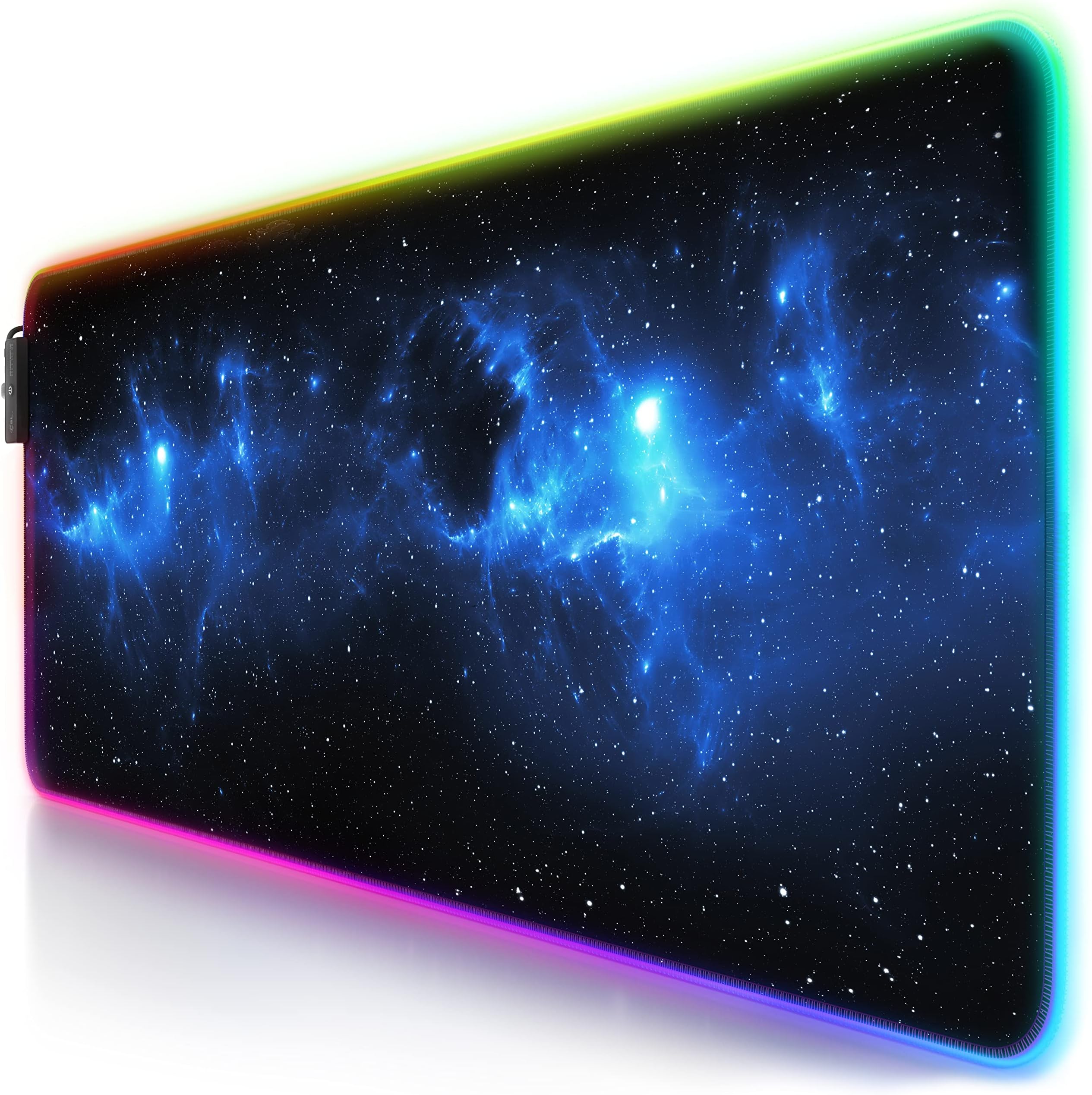 TITANWOLF - RGB Gaming Mouse Mat - 800x300mm - XXL Extended Large LED ...
